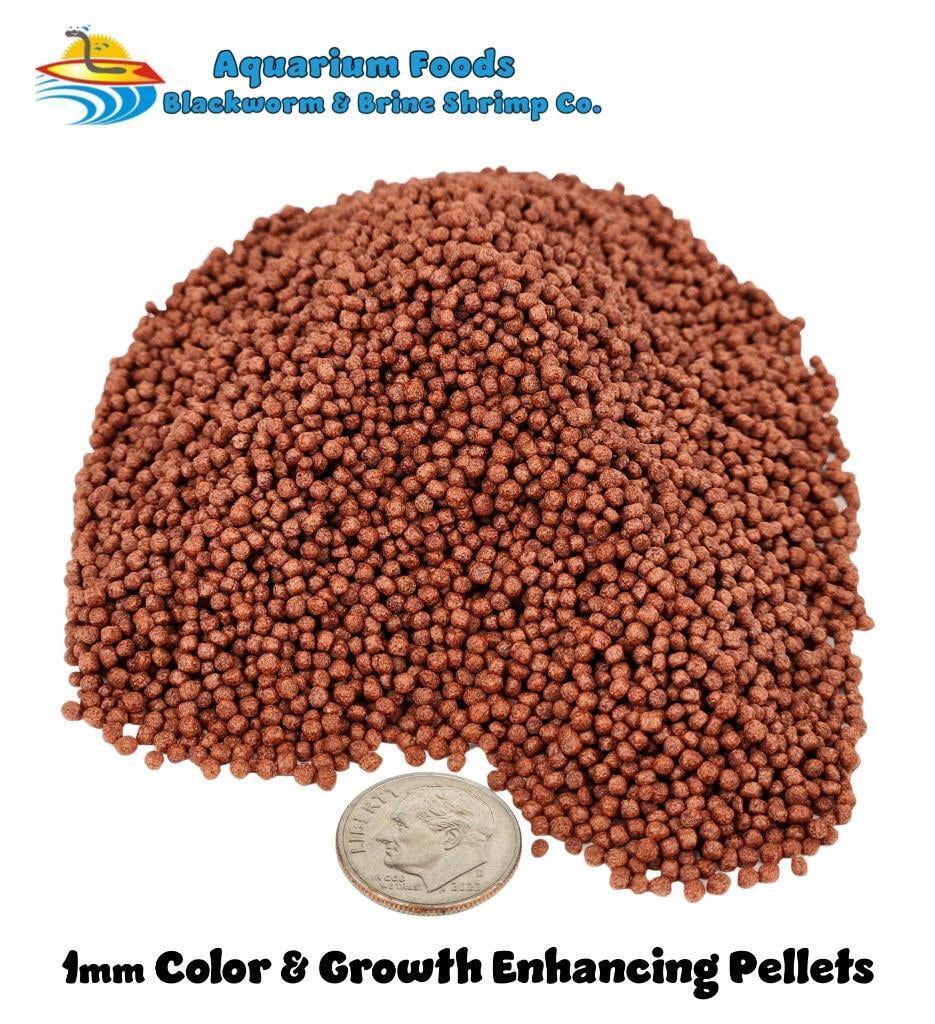 Color Enhancing Growth Floating Pellets - 4lbs - High Protein - 1mm / 1 ...