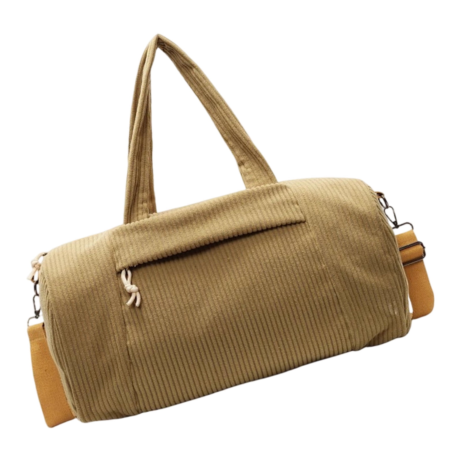 Color Exercise Bag Roomy Interior Practical Corduroy Fabric Adjustable ...
