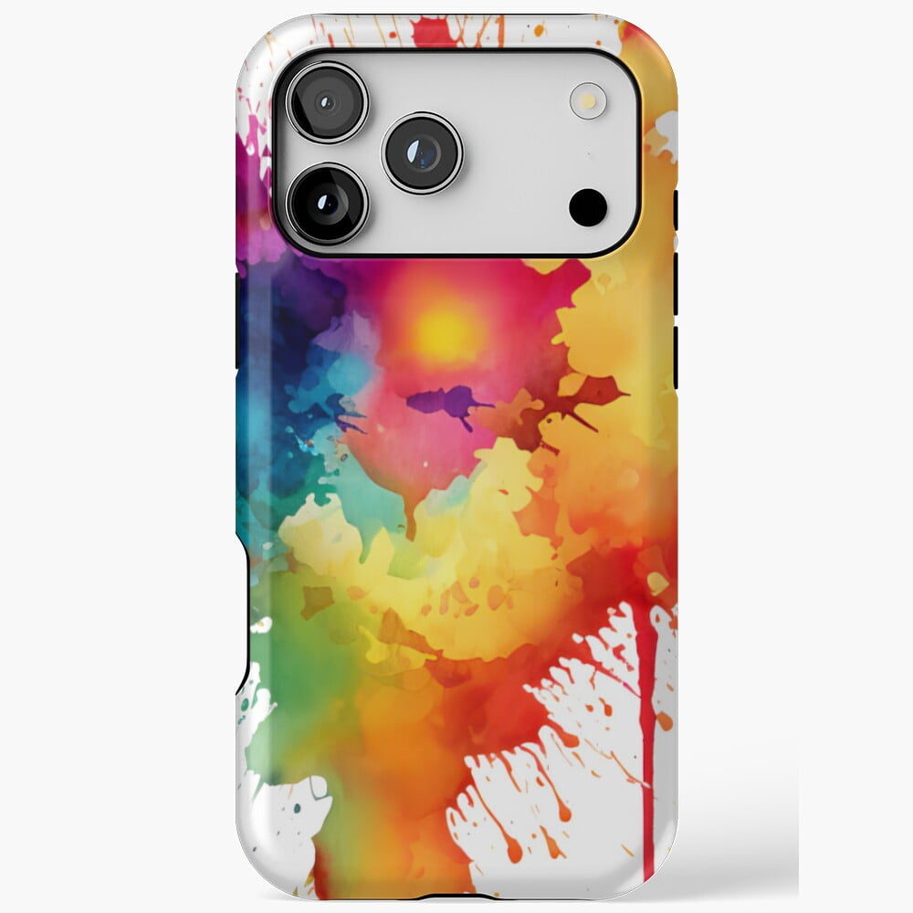 Color Explosion Drops Bright Abstract Art Phone Case Compatible iPhone ...