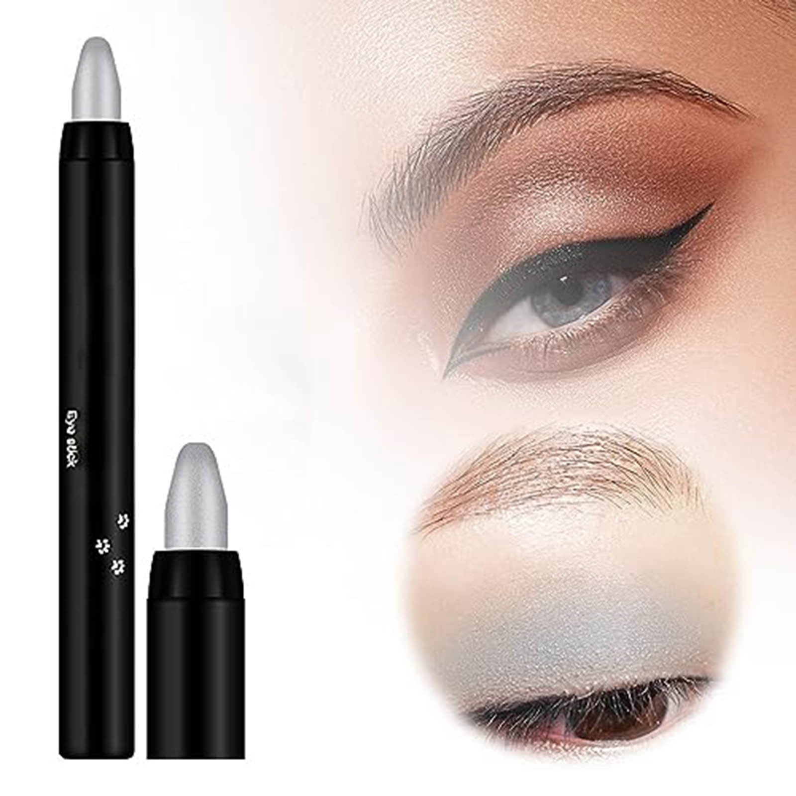 Color Eyeshadow Pencil-Waterproof Glitter Eye Shadow Eyeliner Pen for ...