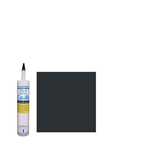 Color Fast Caulk Matched to Custom Building Products (Charcoal Unsanded ...