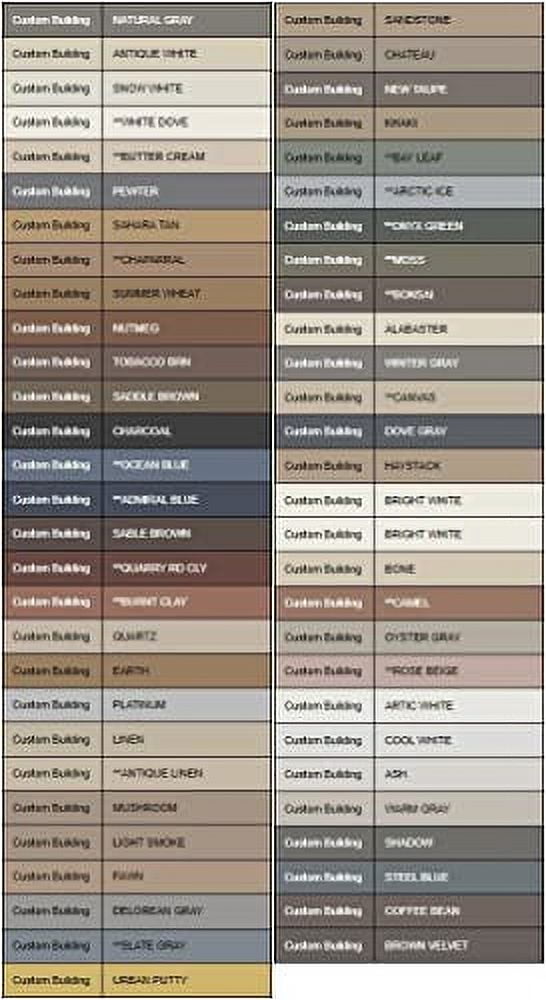 Color Fast Caulk Matched to Custom Building Products (Rolling Fog ...