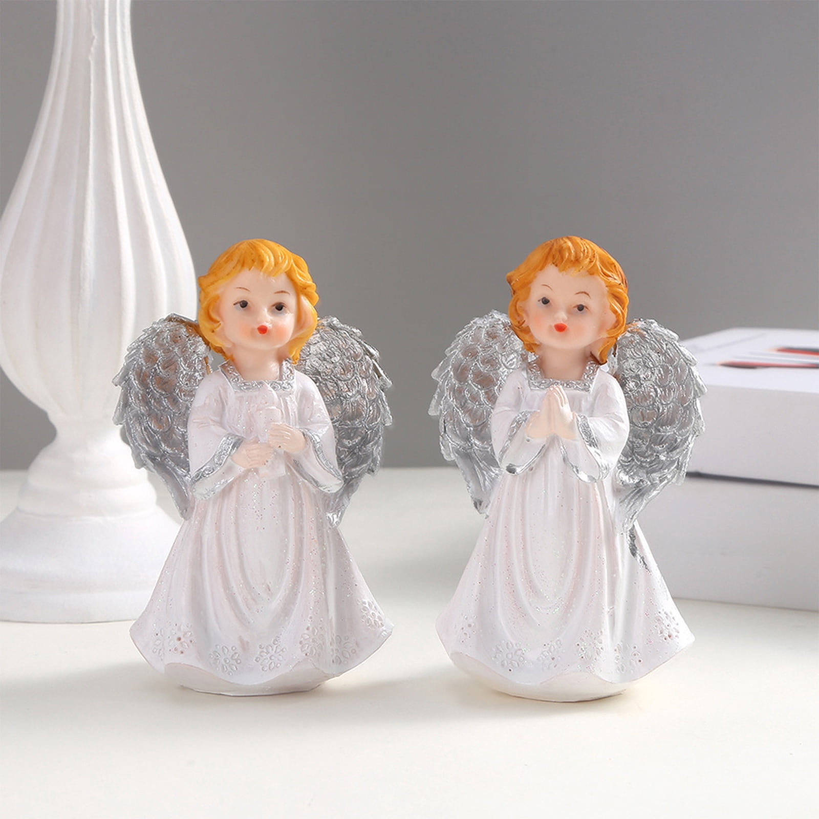 Color-Fast Chip-Resistant Gift-Ready Cute Fairy Girl Resin Statue ...