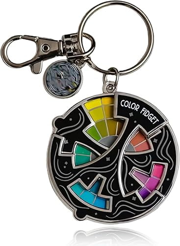 Color Fidget Enamel Pin, 20-Hue Colo r Wheel Spinner, Quickly Identify ...