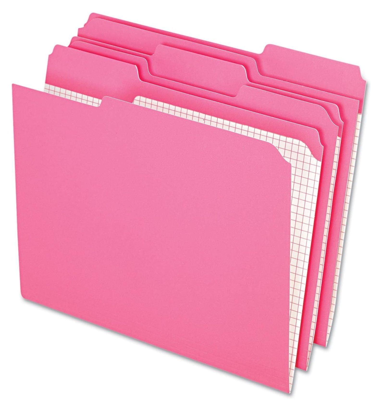 Color File Folders with Interior Grid, Letter Size, , 1/3 Cut, 100/BX ...