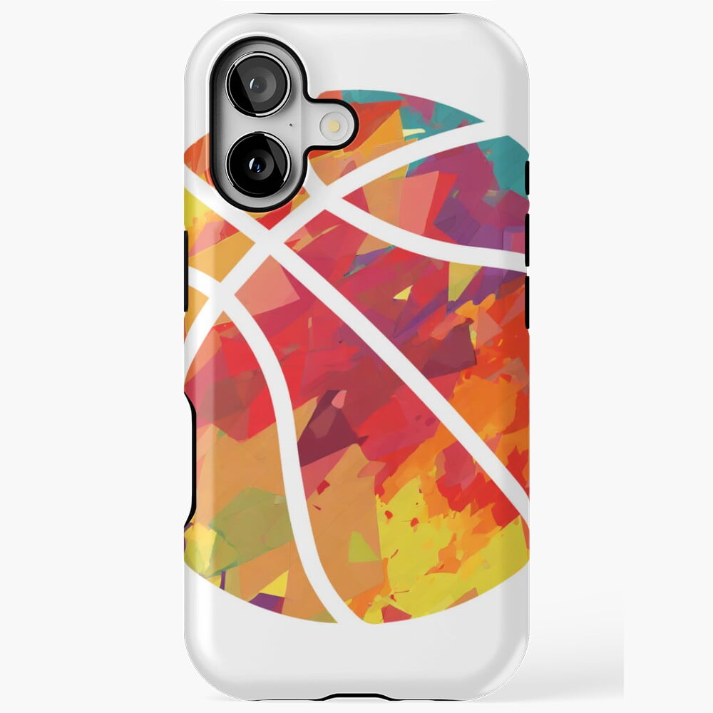 Color Flake Basketball Abstract Gradient Artistic Print iPhone Case 17 ...
