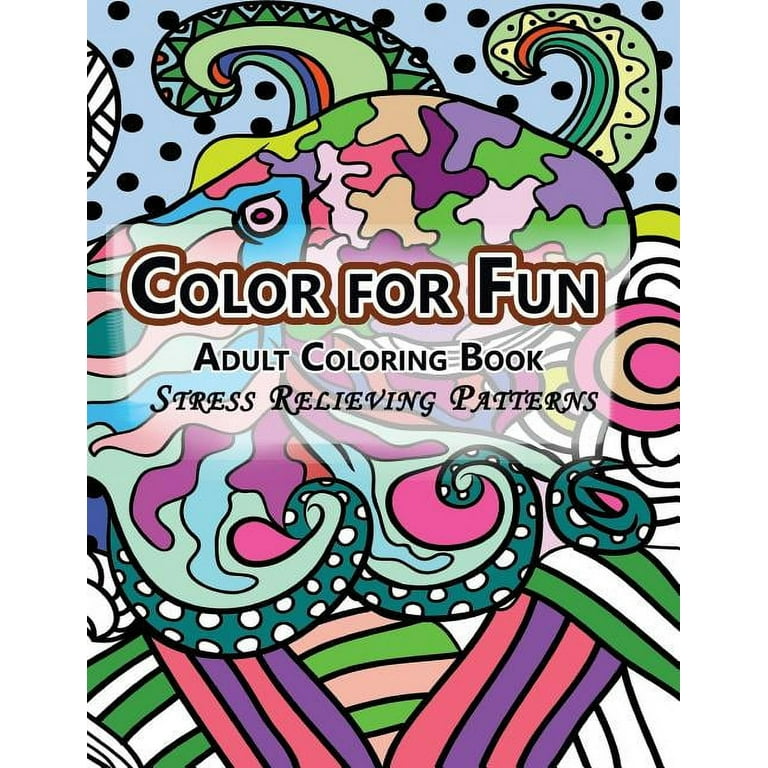 stress relieving patterns coloring book