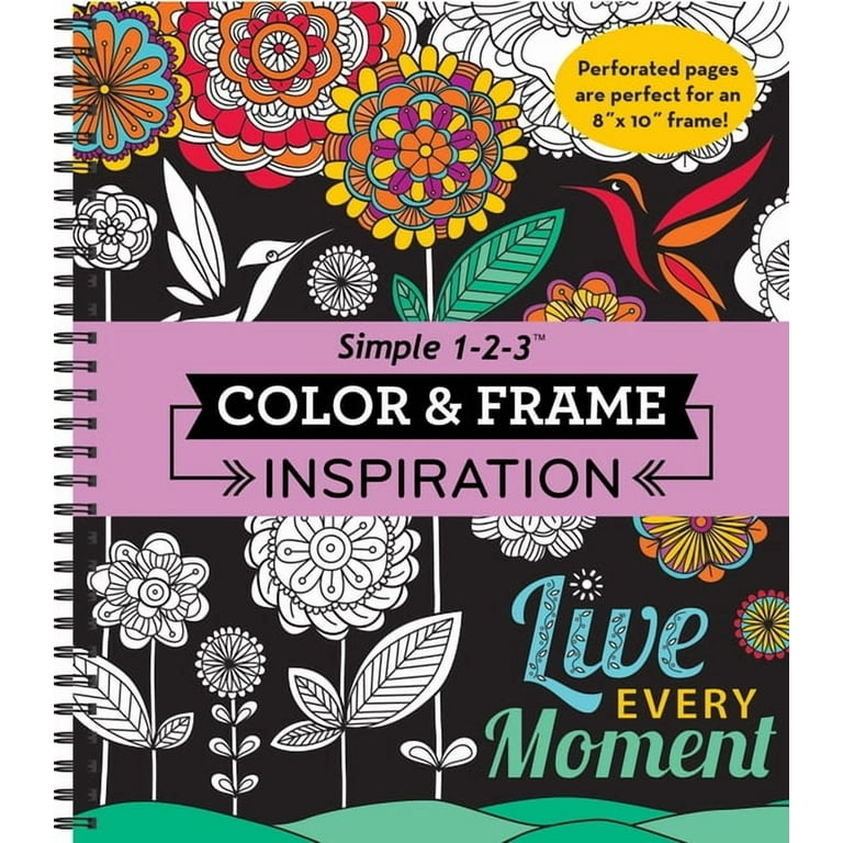 framing coloring book pages