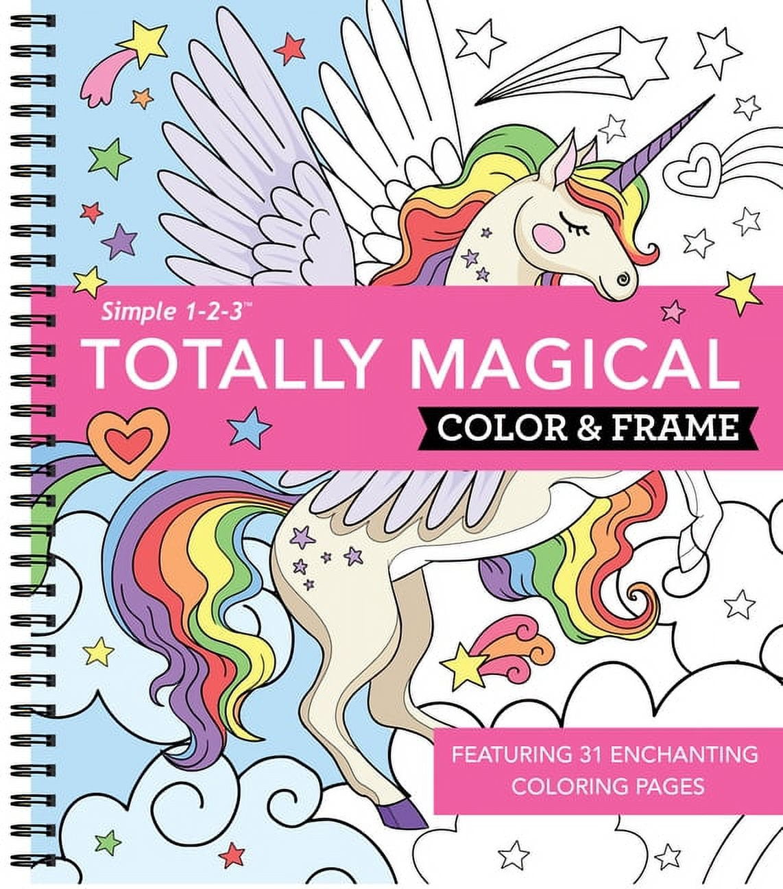 Color & Frame Color & Frame - Totally Magical (Coloring Book), (Spiral ...