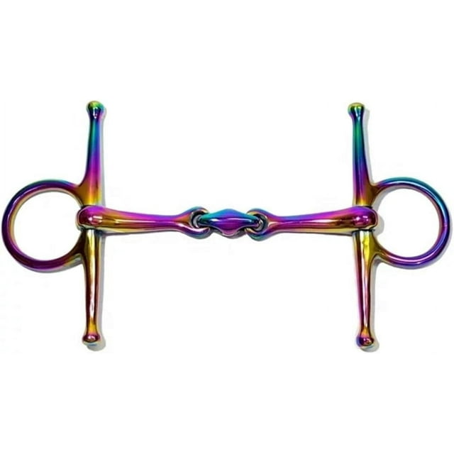 Color Full Cheek Horse Bit Snaffle Double Jointed Lozenge Stainless Steel - Walmart.com