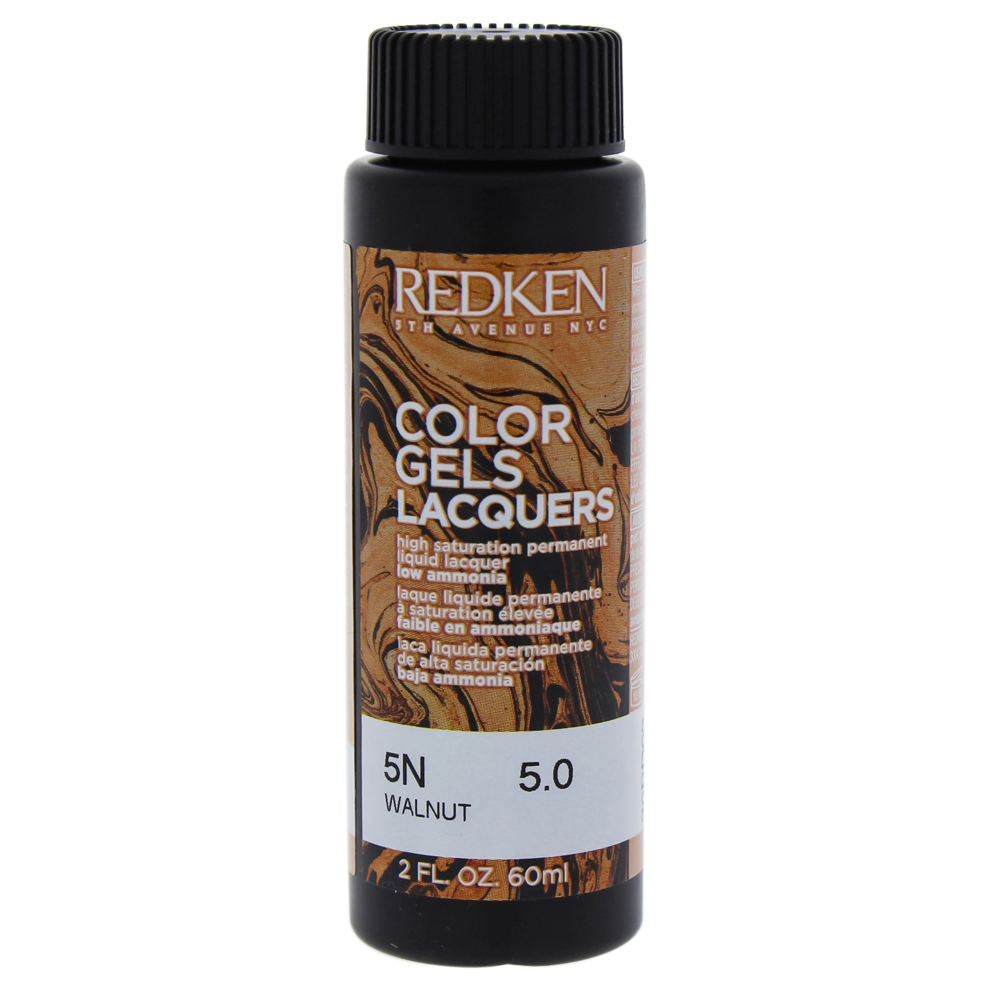 Redken Unisex Color Gel Lacquers Hair Gloss - 2 oz, Intense Shine, 5N ...