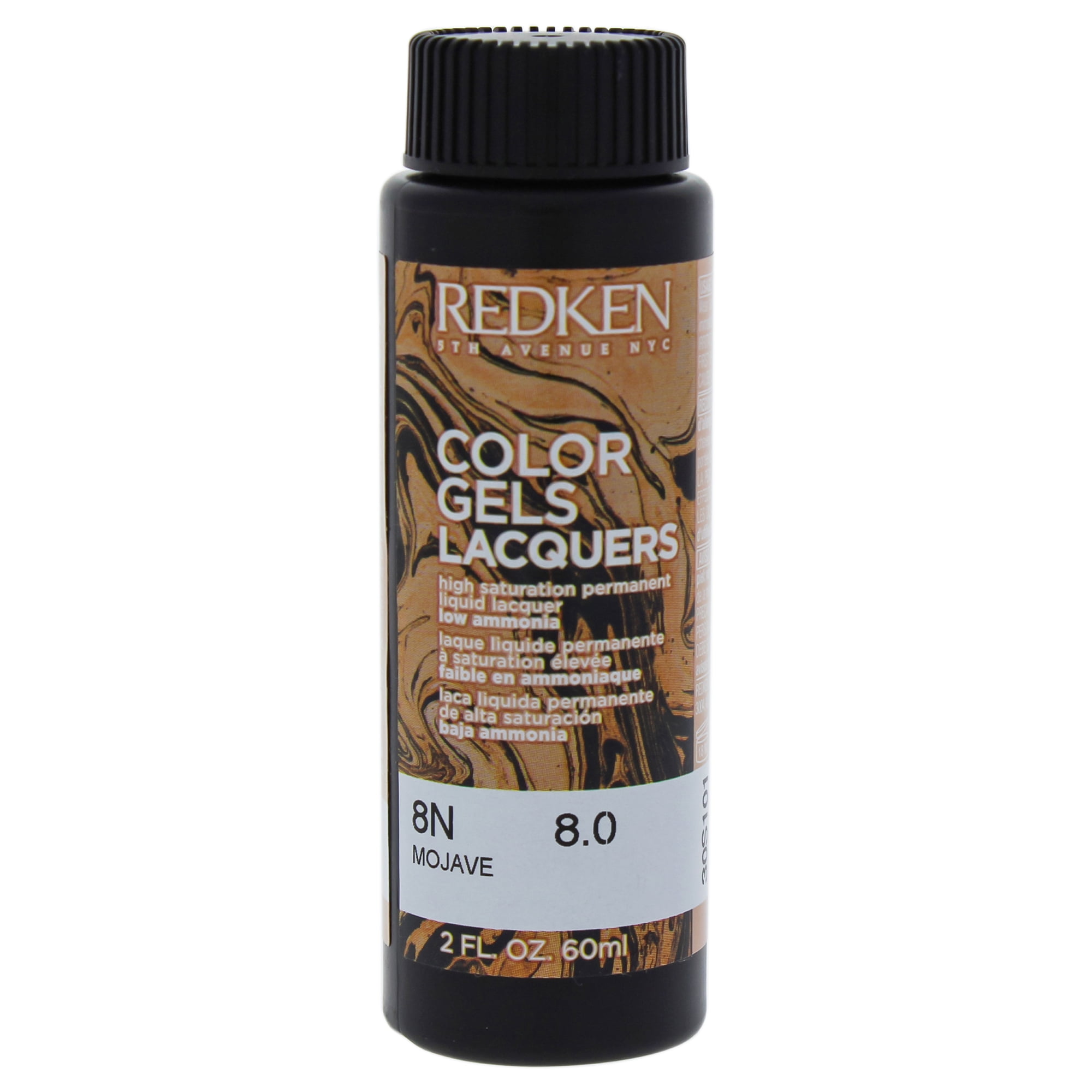 Redken Color Gels Lacquers Haircolor - 8N Mojave, Unisex, 2 oz, Intense ...