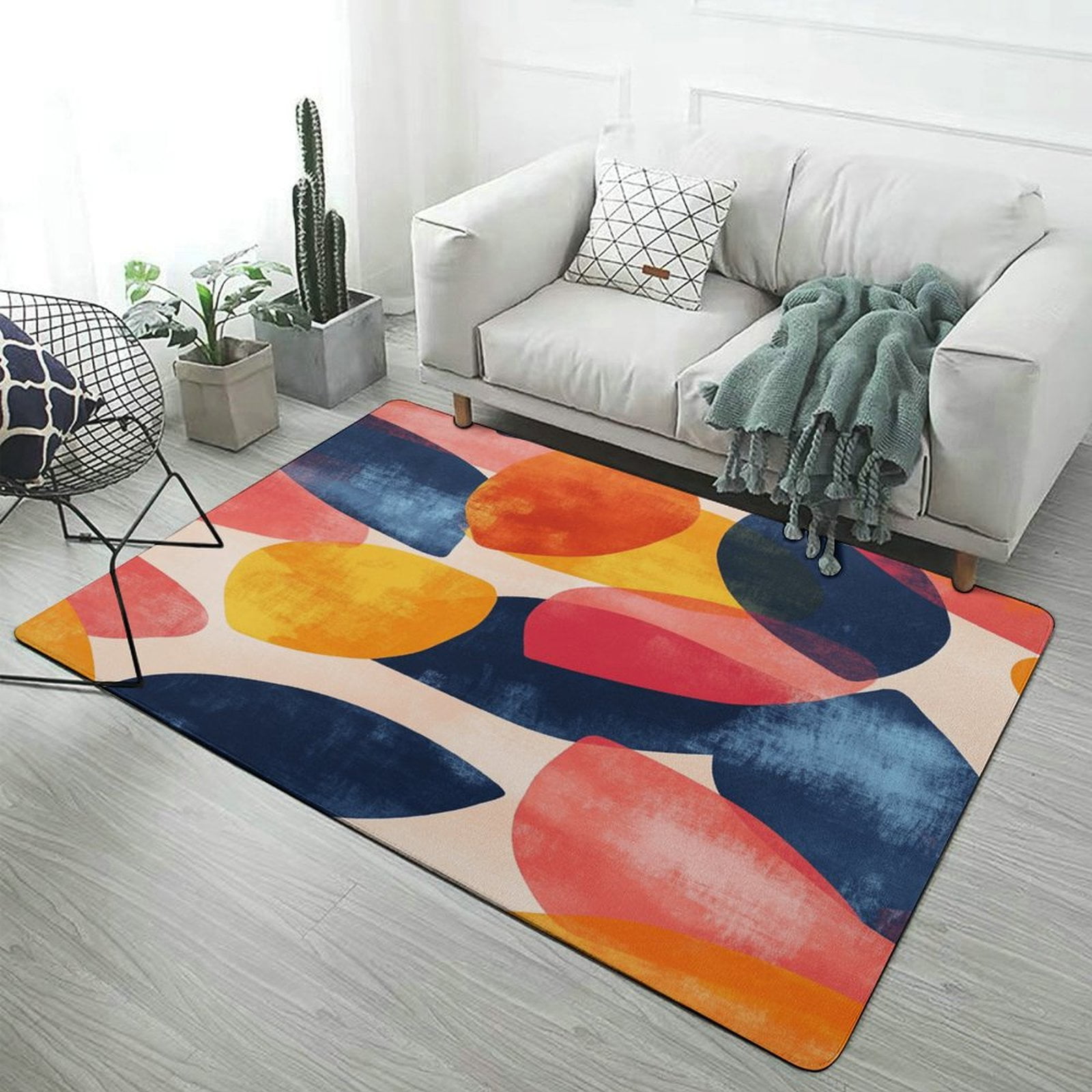 Color Geometry (26) Carpet Style Living Room Bedroom Rug Modern 3d ...