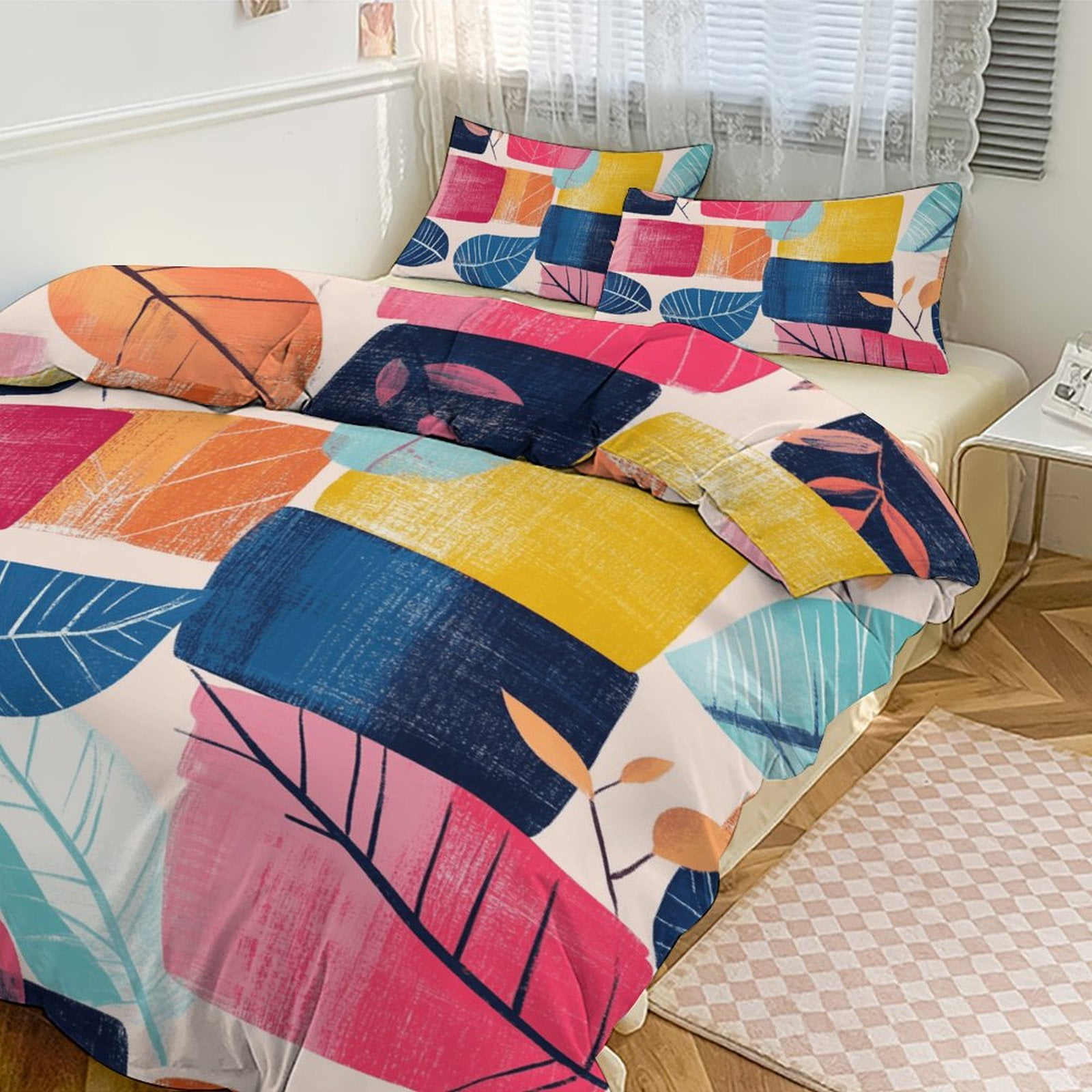 Color Geometry (27) 3D Duvet Cover Set Quilt Cover Theme of Kid Boy Girl for Bedroom Decoration ...