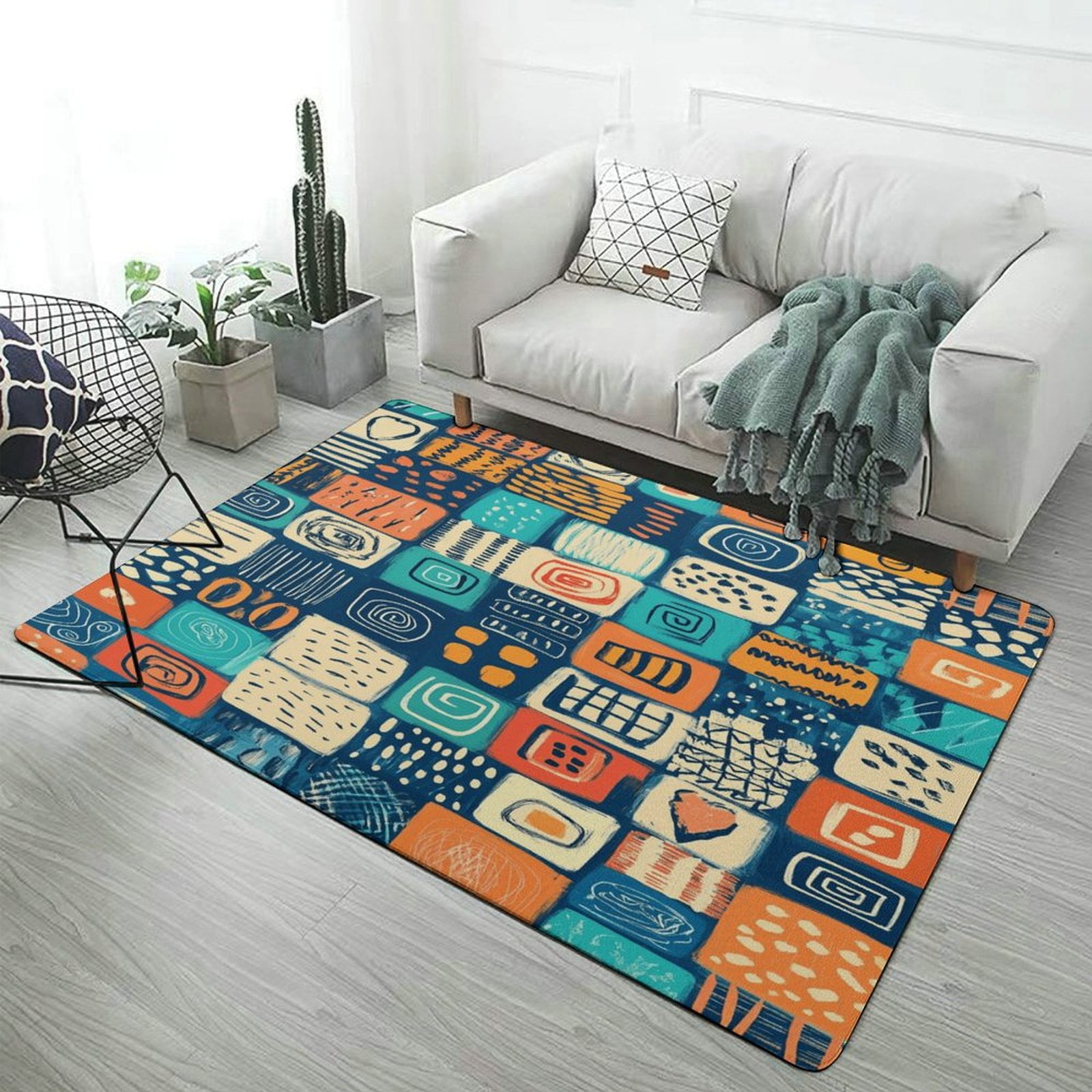 Color Geometry (40) Home Decor Living Room Carpet Non-slip Hotel Lobby ...
