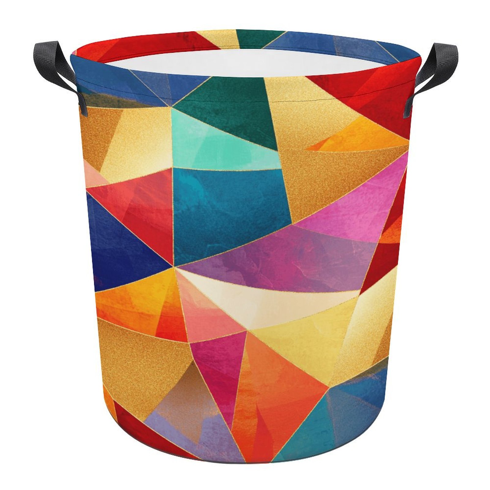 Color Geometry (48) Print Foldable Laundry Basket for Clothes Storage ...