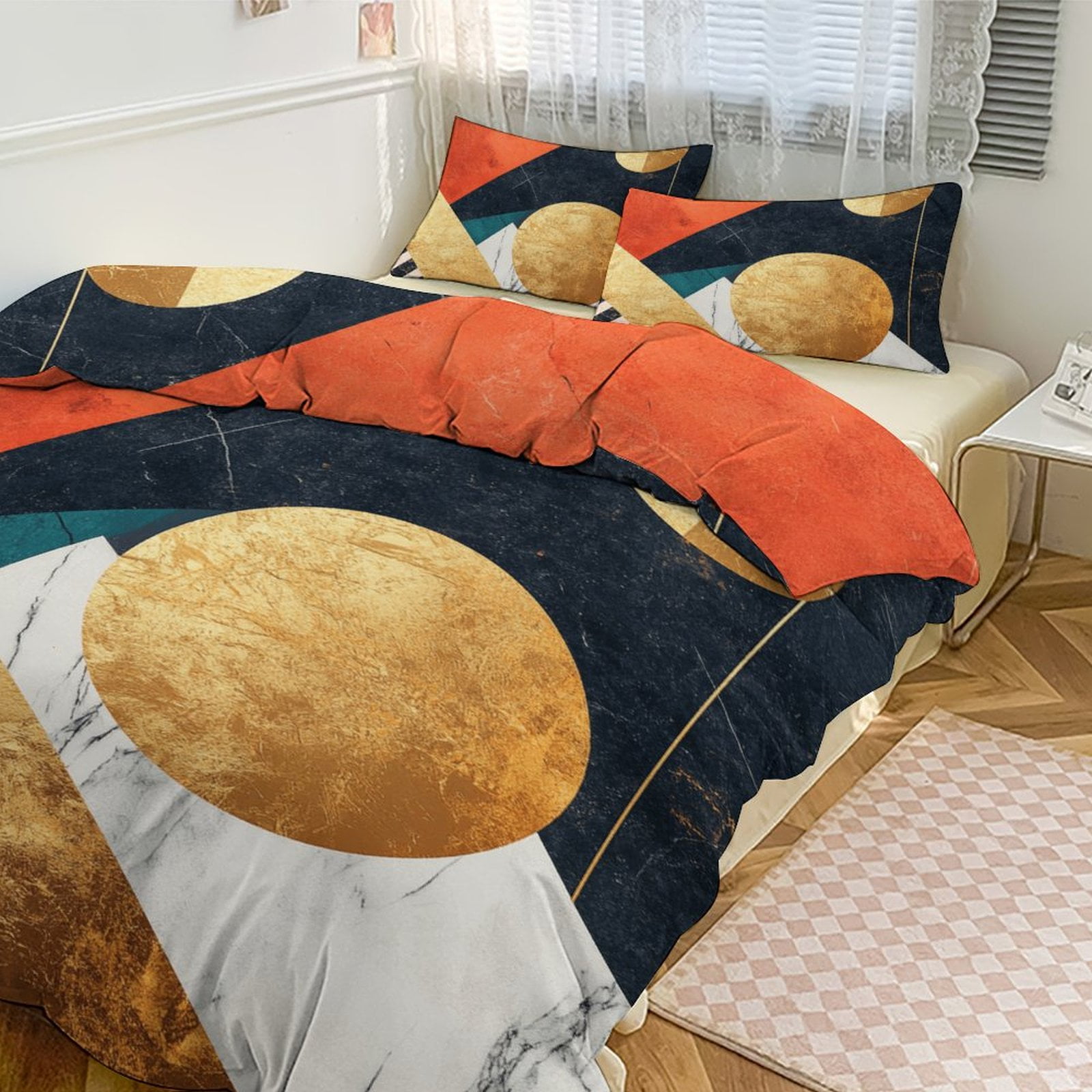 Color Geometry (49) 3D Duvet Cover Set Quilt Cover Theme of Kid Boy Girl for Bedroom Decoration ...