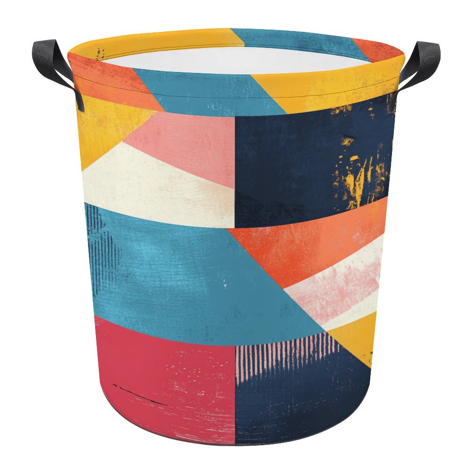 Color Geometry (5) Print Foldable Laundry Basket for Clothes Storage ...