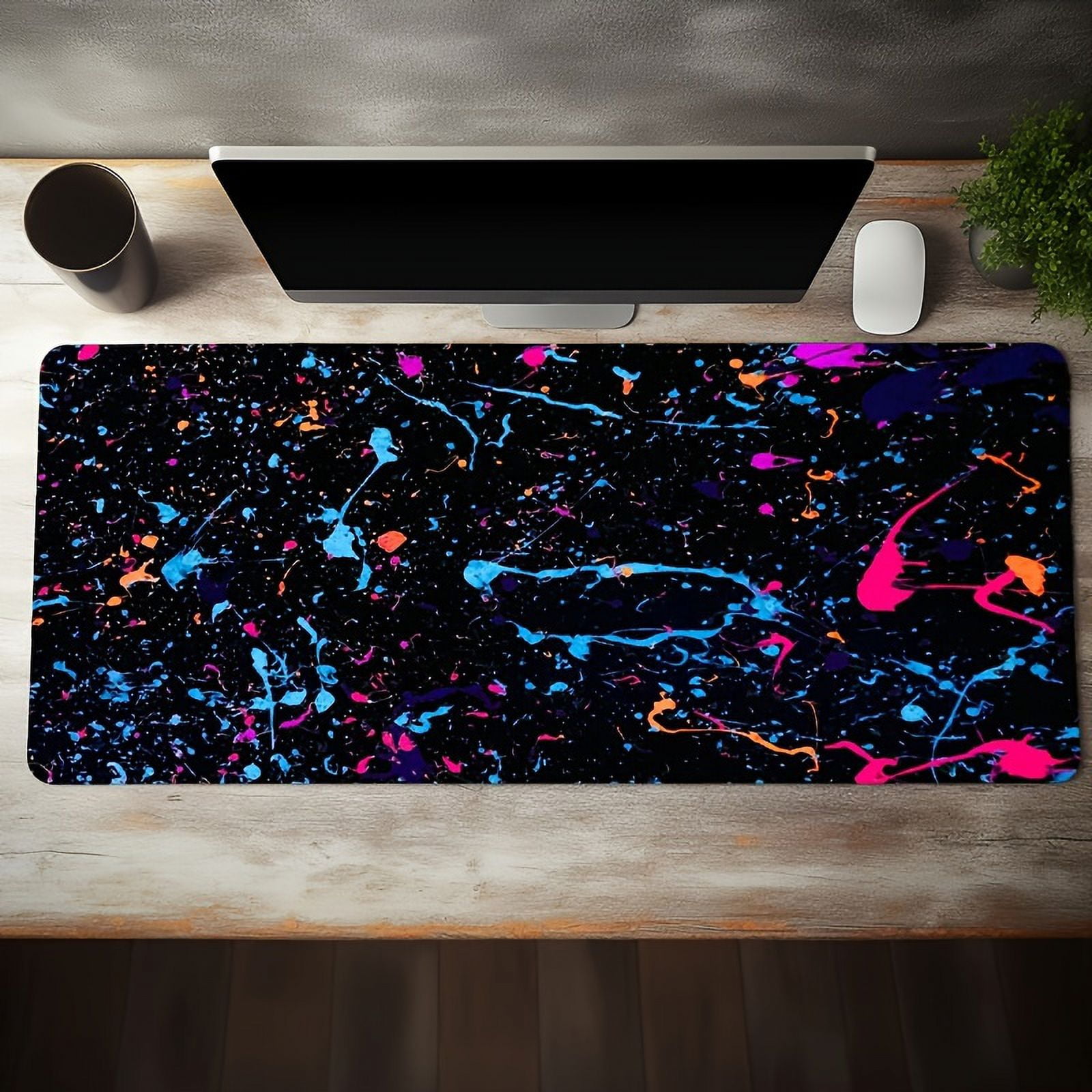 Color Graffiti Mouse Pad Game Large Mouse Pad Desk Mat Office Supplies ...