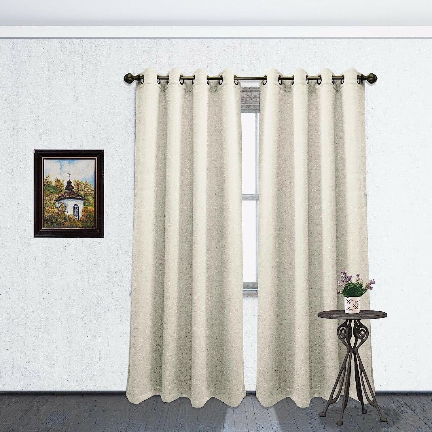 Color Grommet Blackout Room Curtain Panel, Soft Thermal Insulated Room ...
