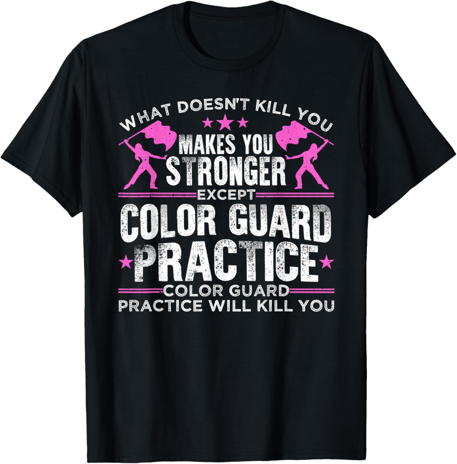 Color Guard Design For Men Women Winter Guard Marching Band T-Shirt ...