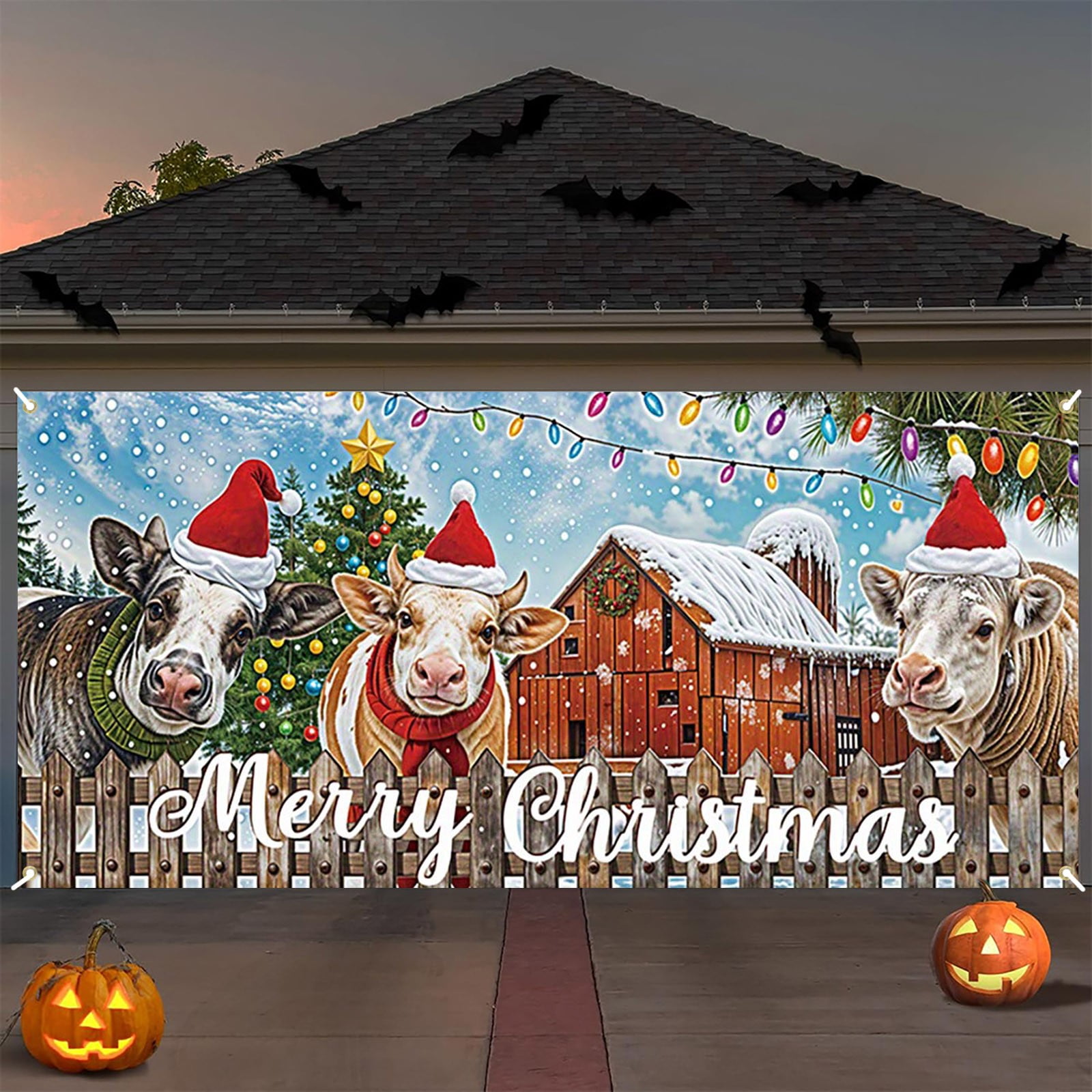 Color Guard Flag Pole 6 Foot Holiday Cheer Garage Festive Christmas ...