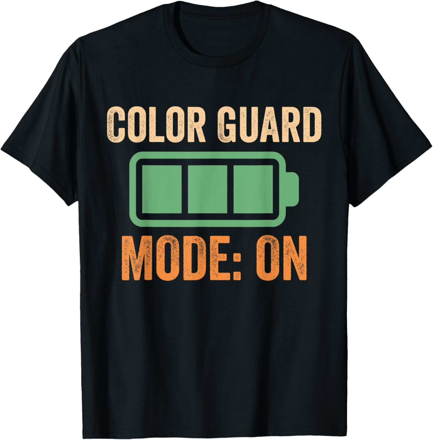 Color Guard Mode On, Battery Design T-Shirt - Walmart.com