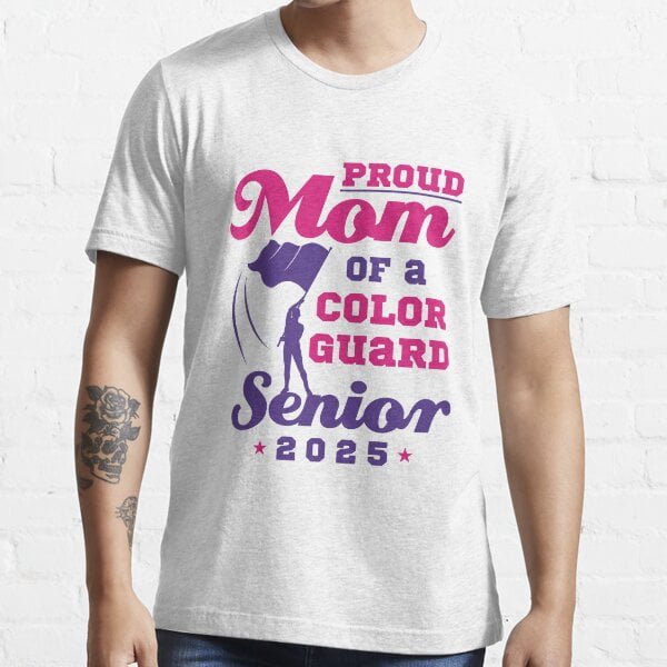 Color Guard Senior Mom 2025 Proud Essential T-Shirt - Walmart.com