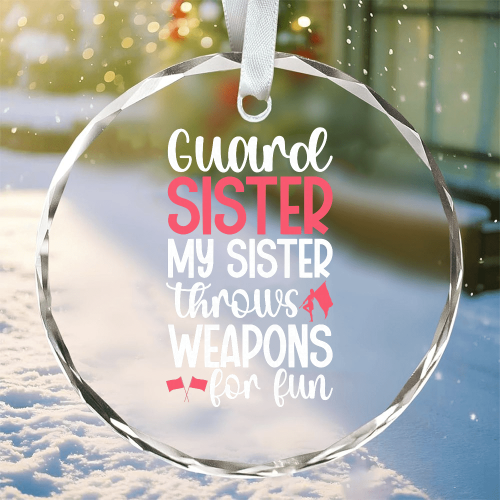 Color Guard Sister Sister Of A Color Guard Member Ornament Home ...