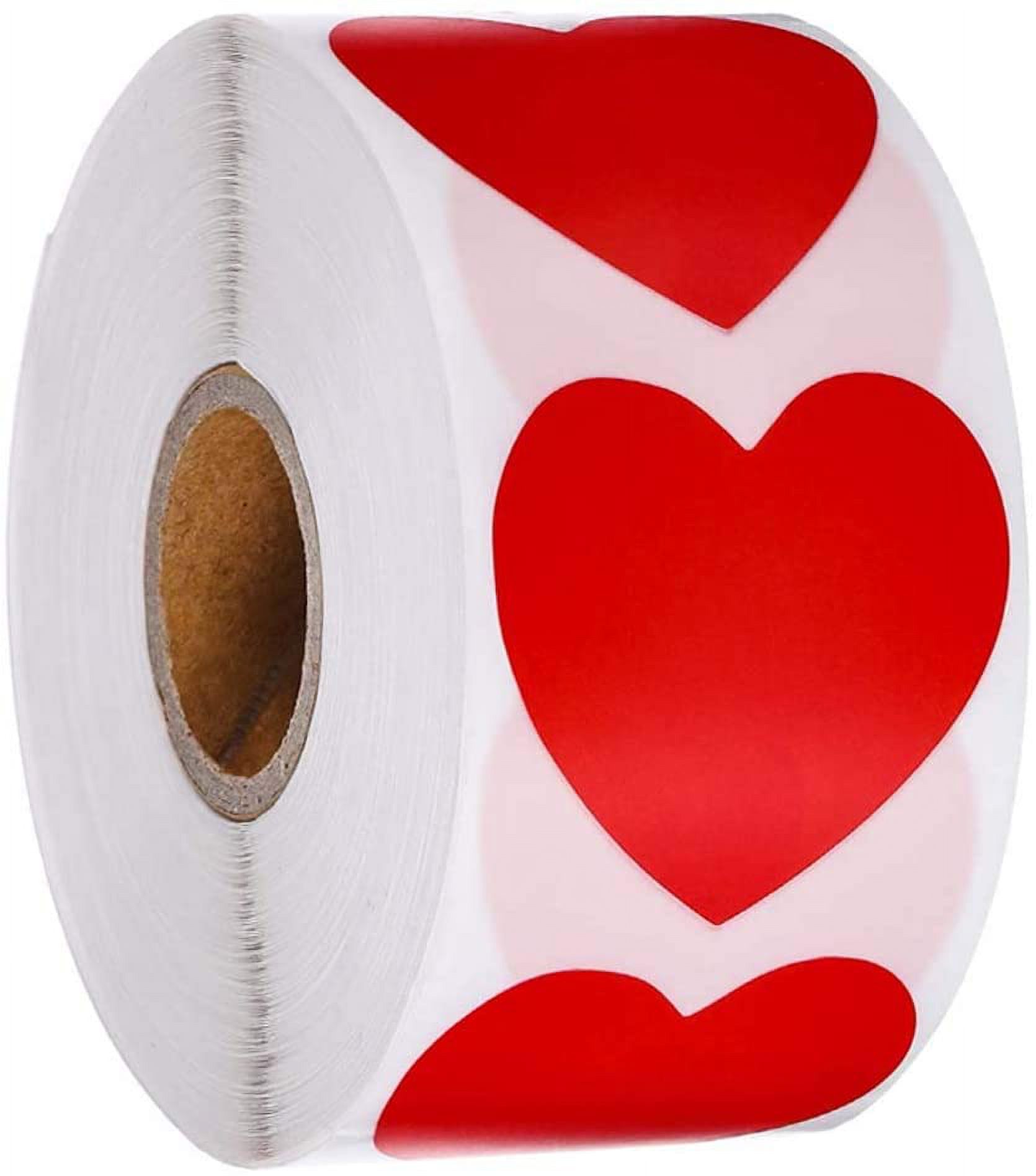 Color Heart Sticker Labels,500 Pieces Heart Sticker 25mm Heart Sticker ...