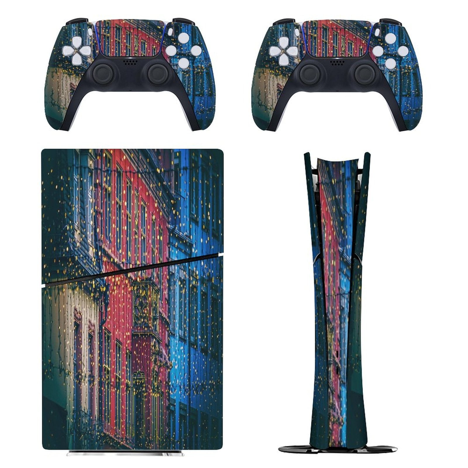 Color House Wallpaper PS5/PS5 Slim Digital Disc Skin Sticker For ...