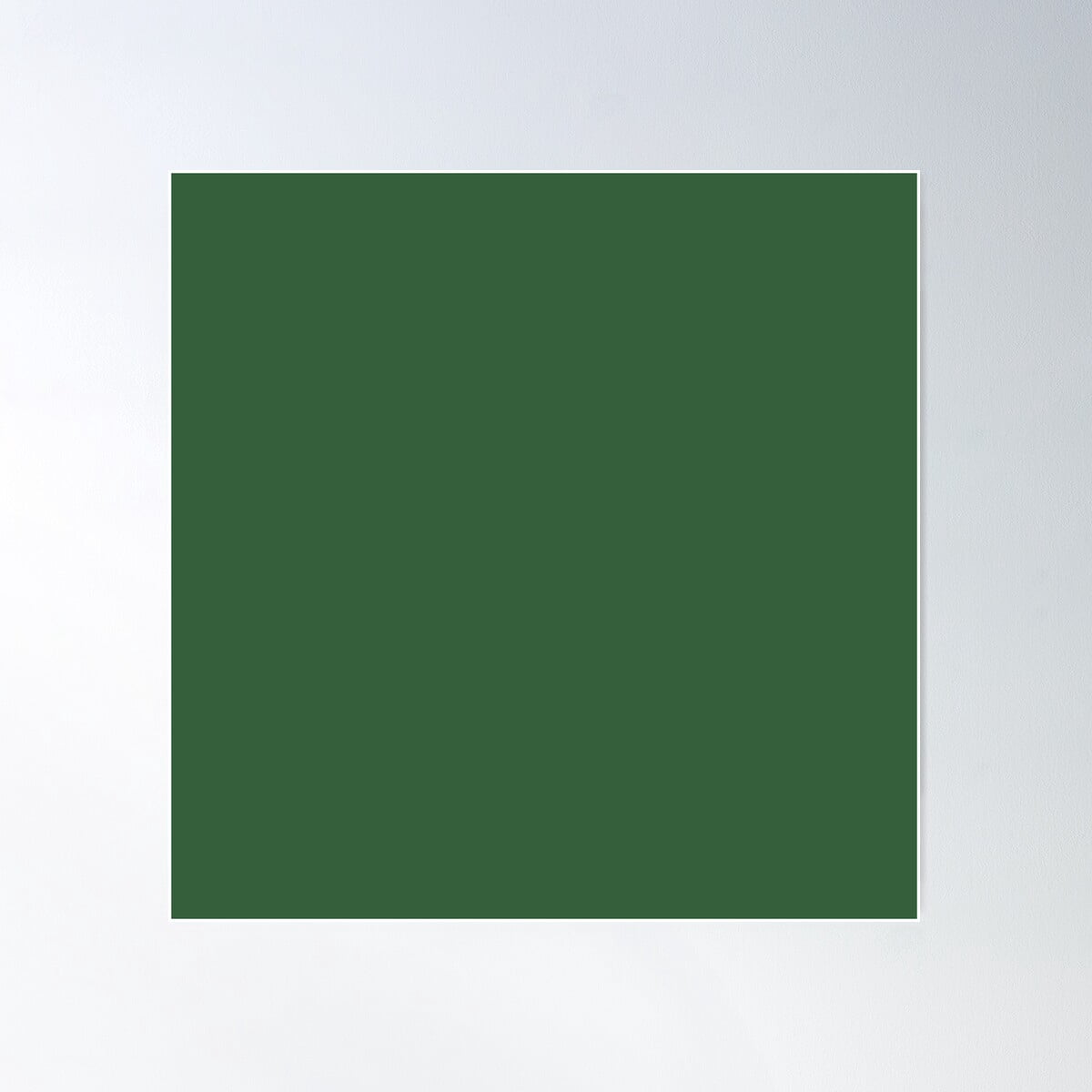 Color Hunter Green (#355E3B) Green Poster Wall Art, Modern Wall Decor ...