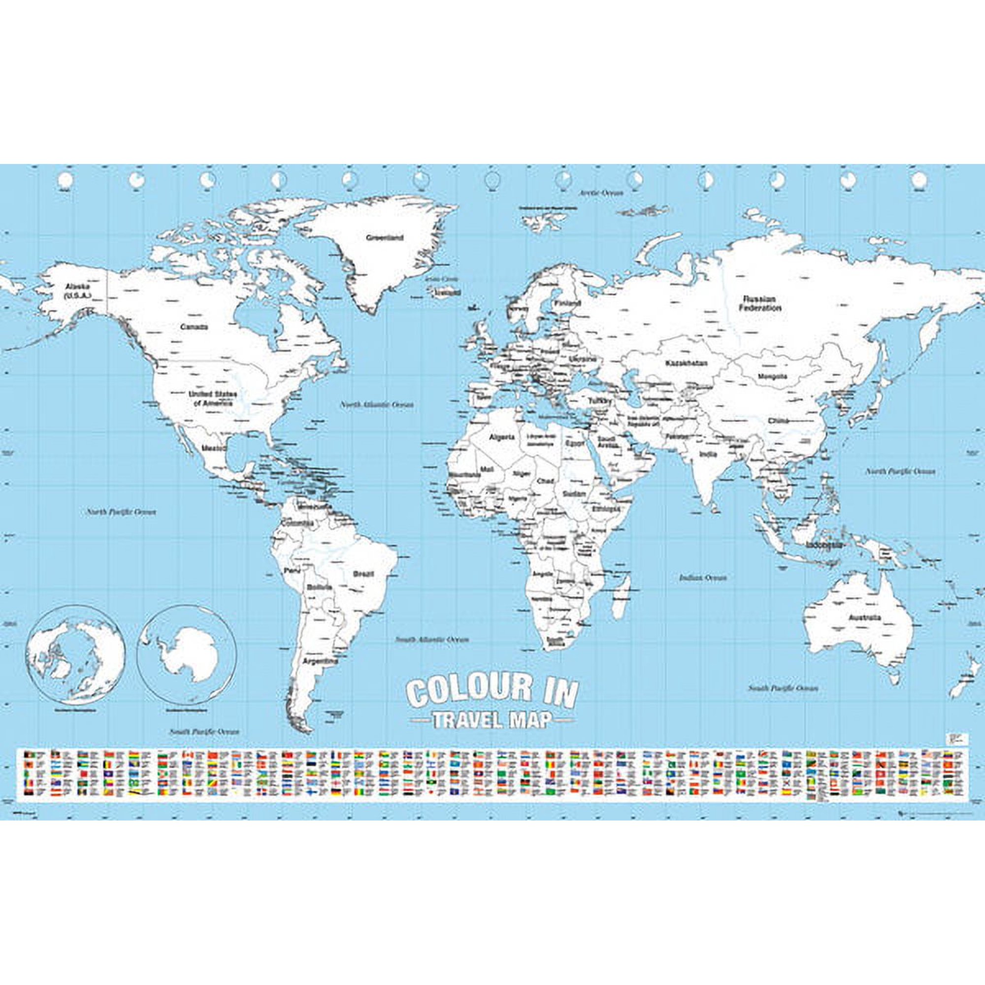Poster Size World Map