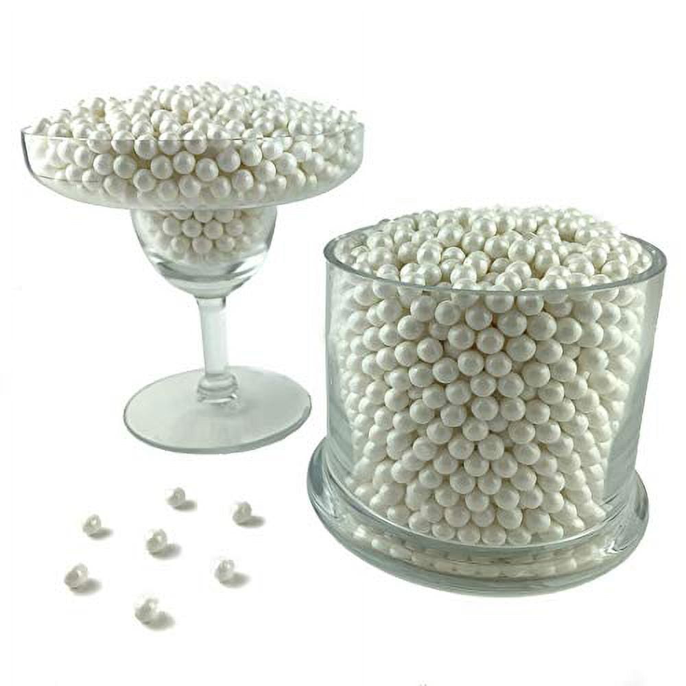 Color It Candy Shimmer White Pearls 2 Lb Bag - Perfect For Table ...