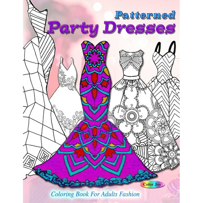 design a dress coloring page