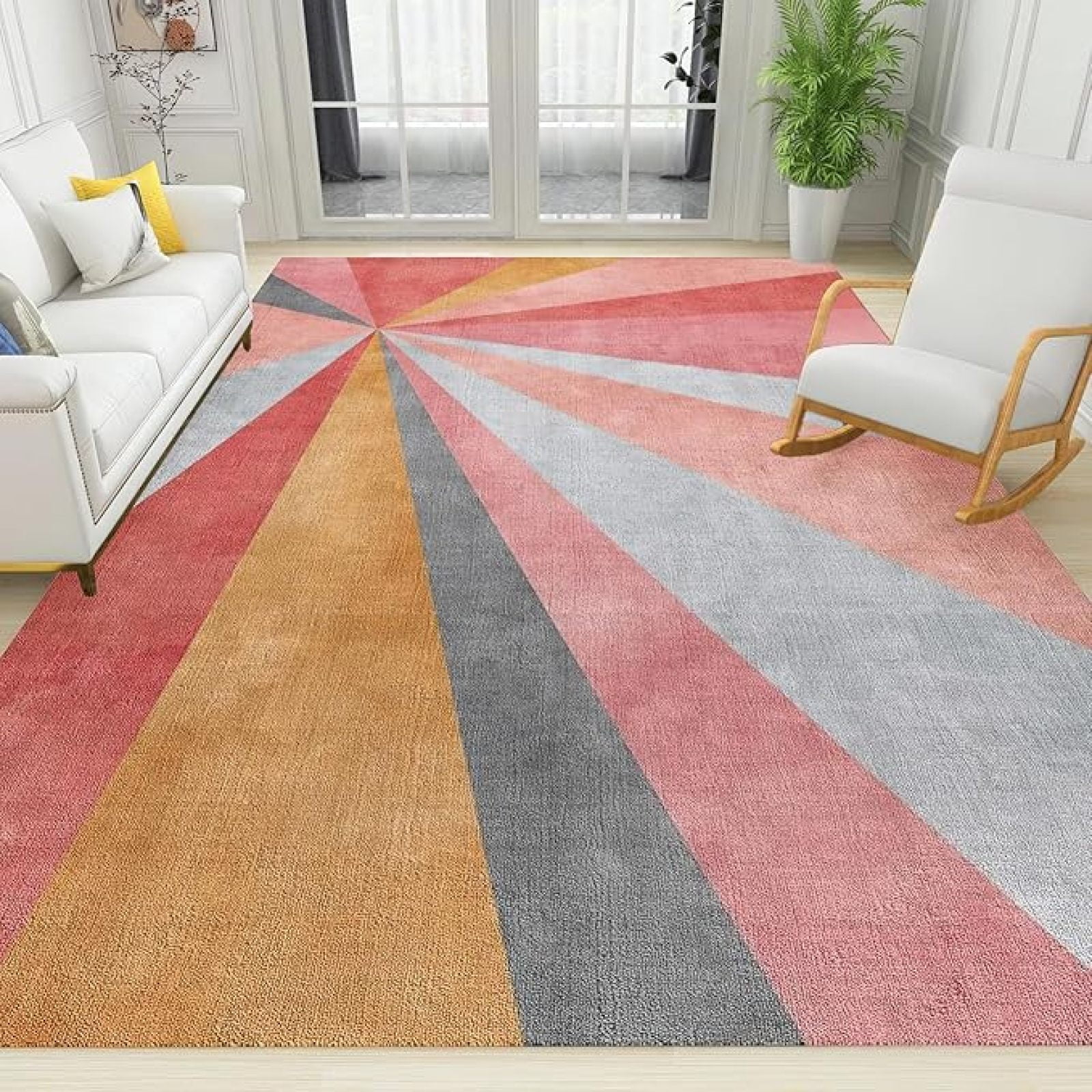 Color Kids Rugs, Medieval Boho Non Slip Noise Reduction Accent Rug ...