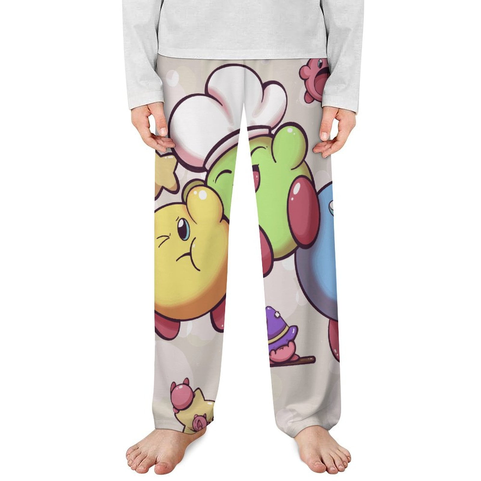 Color Kirby Children's Pajamas Lounge Straight Leg Sleeping Pants Cozy ...