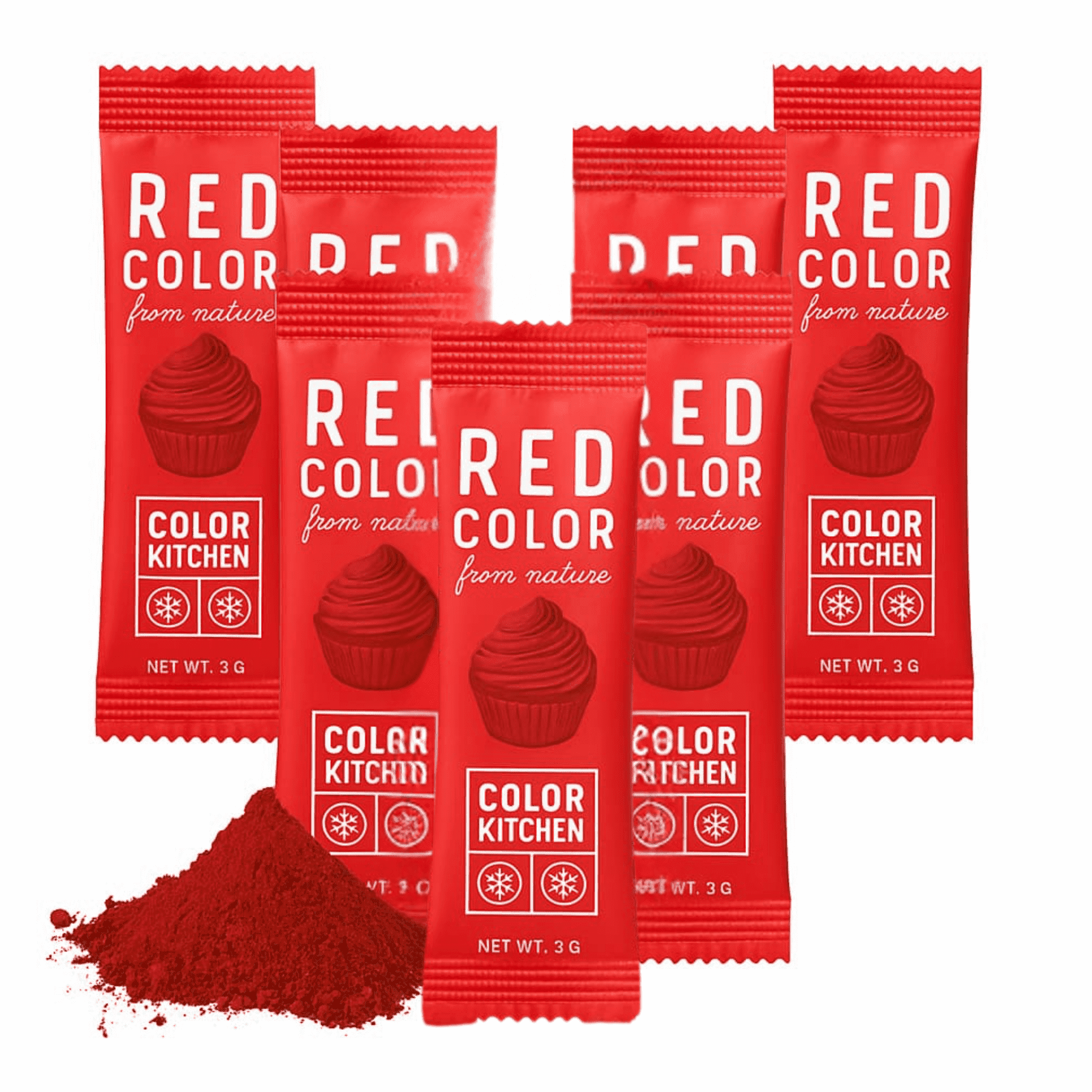 Color Kitchen Plant-Based Red Food Coloring Powders, Natural Colors, No ...