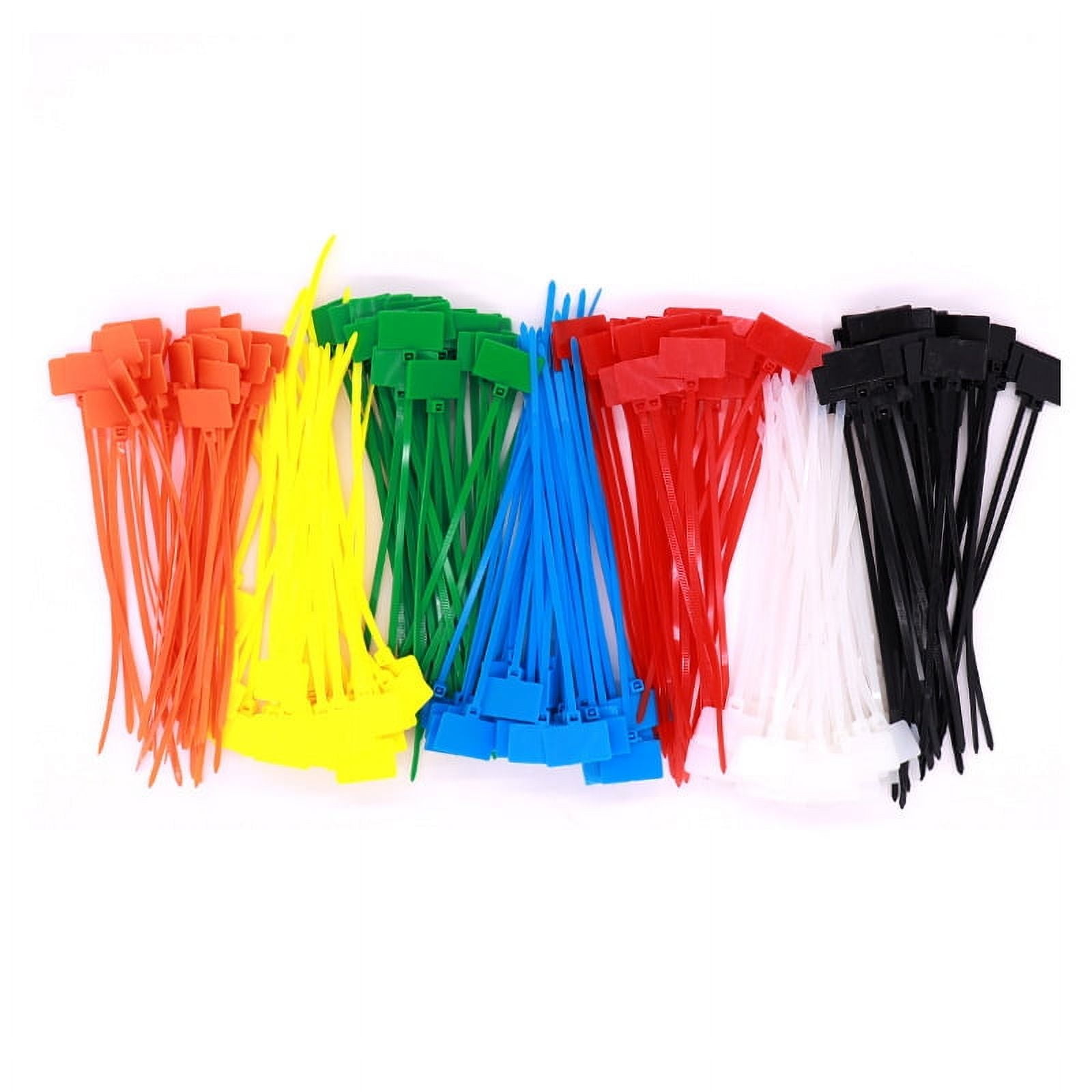 Color Label type nylon cable tie 3*100 network cable Mark plastic label ...