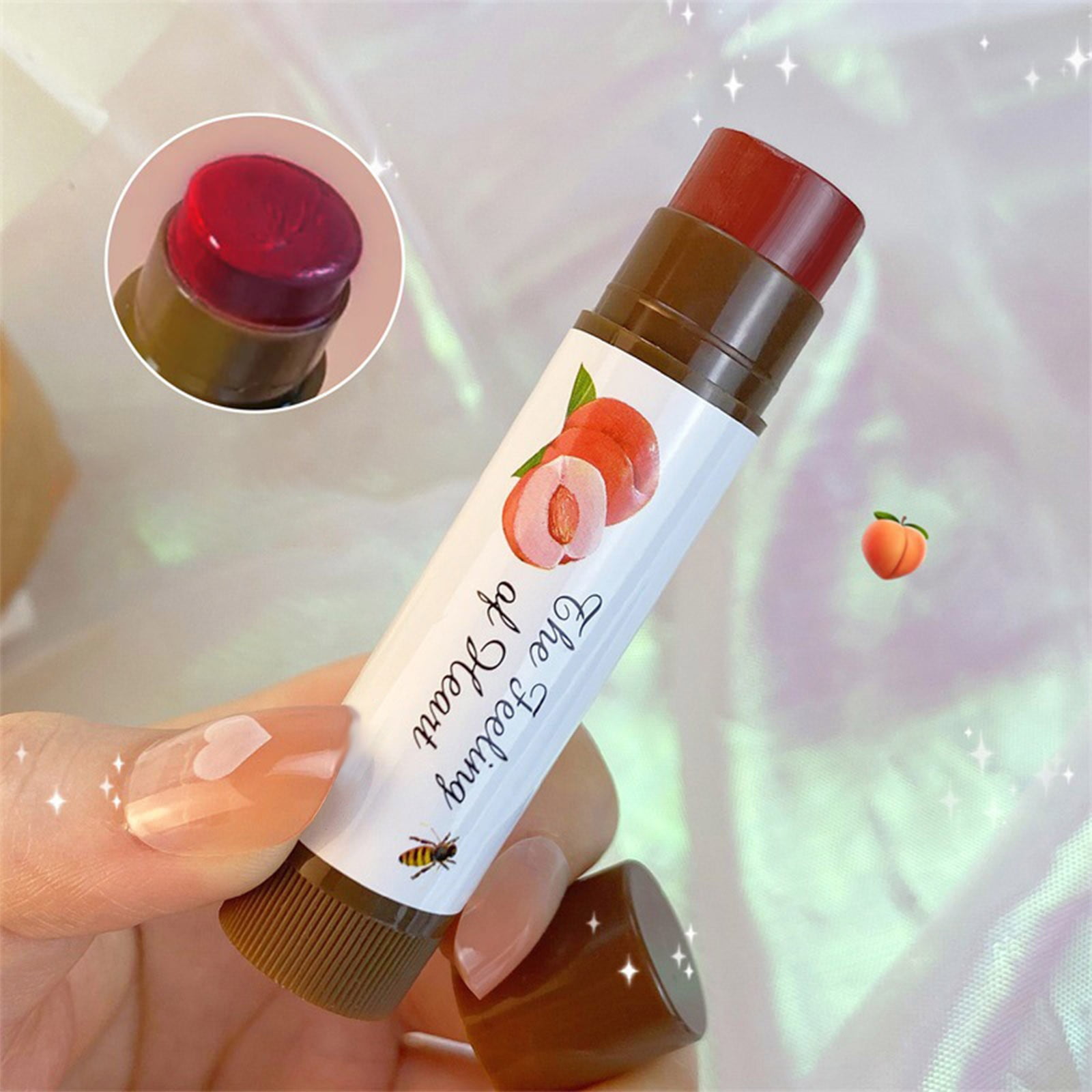 Color Lipstick - Fruit Flavored Lip Balm with Moisturizing Nourishing ...