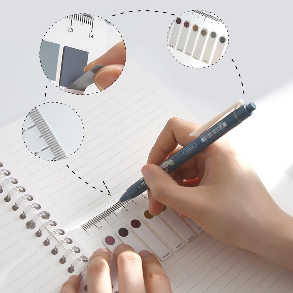 Color Loose Leaf Tag Paper Hand Ruler,200pc Pet Design,Multi-Purpose ...