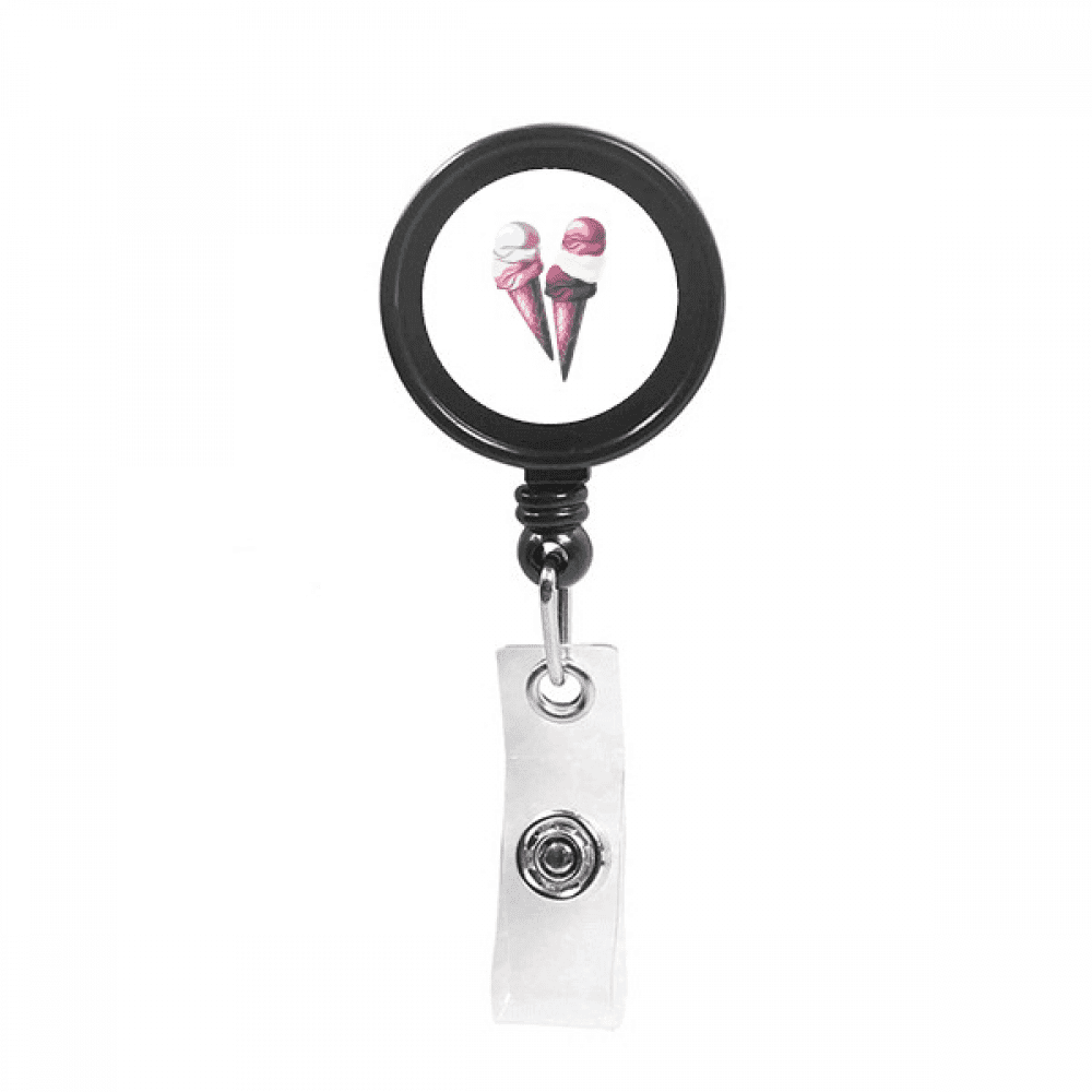 Color Lump Popsicles Forzen Sucker Drawing Retractable Keychain Badge ...