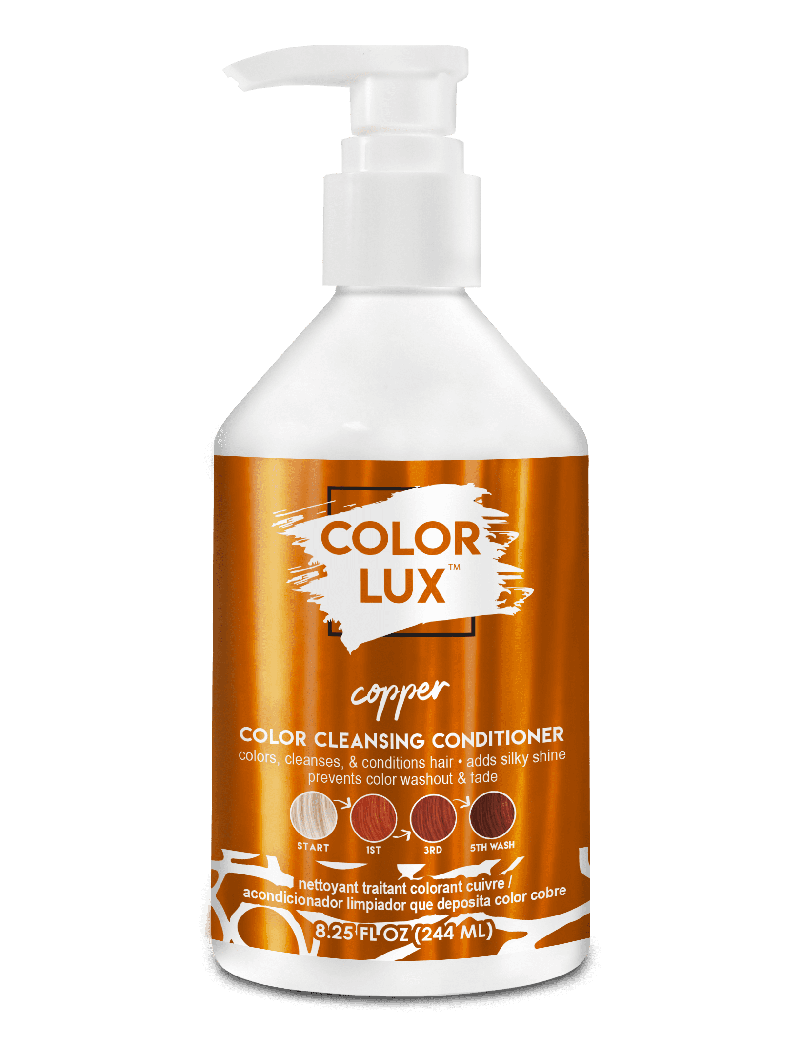 Color Lux Cleansing Conditioner Copper 8.25oz, Pump Dispenser - Walmart.com