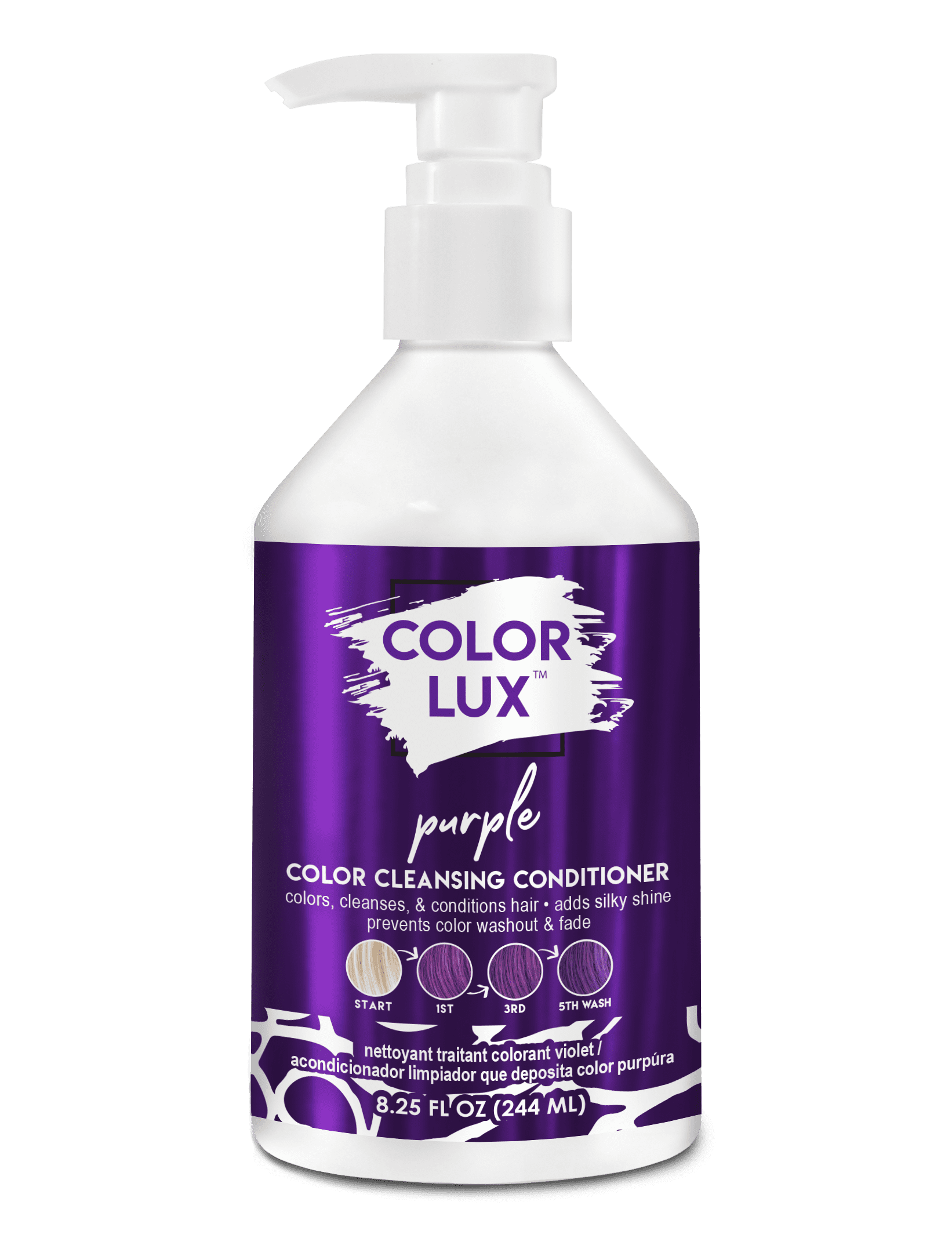 Color Lux Cleansing Conditioner Purple 8.25oz, Pump Top Dispenser ...