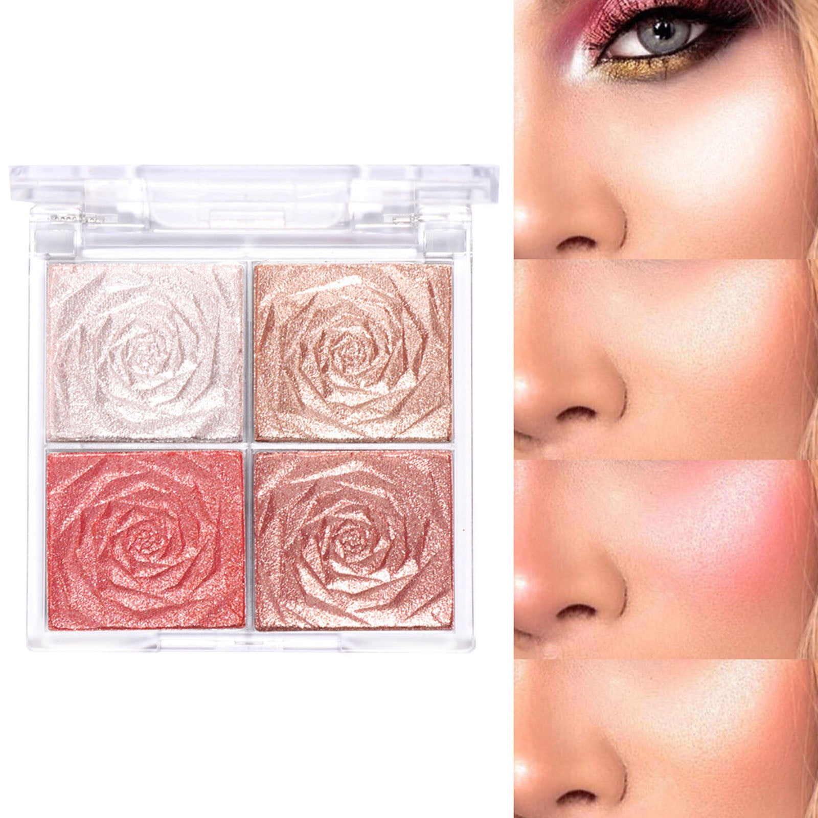 Color Make 4 Color Highly Colored Eye Shadow Eye Shadow Plate Durable ...