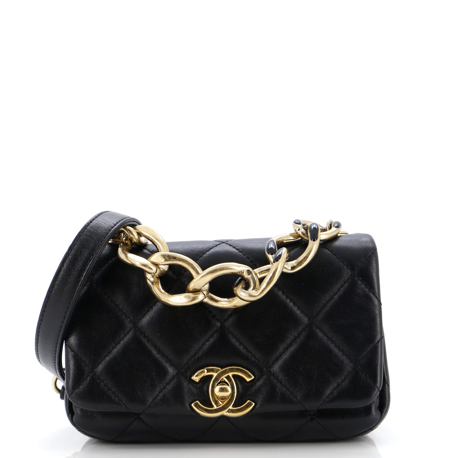 Pre-Owned Color Match Flap Bag Quilted Lambskin Mini by Rebag - Walmart.com