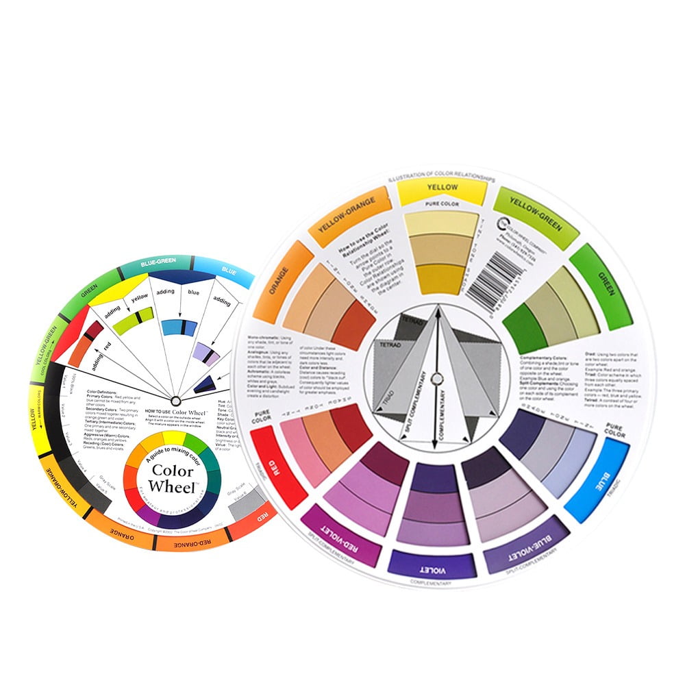 Color Matching Color Wheel Basic Chromatography Color Wheel Card Color ...