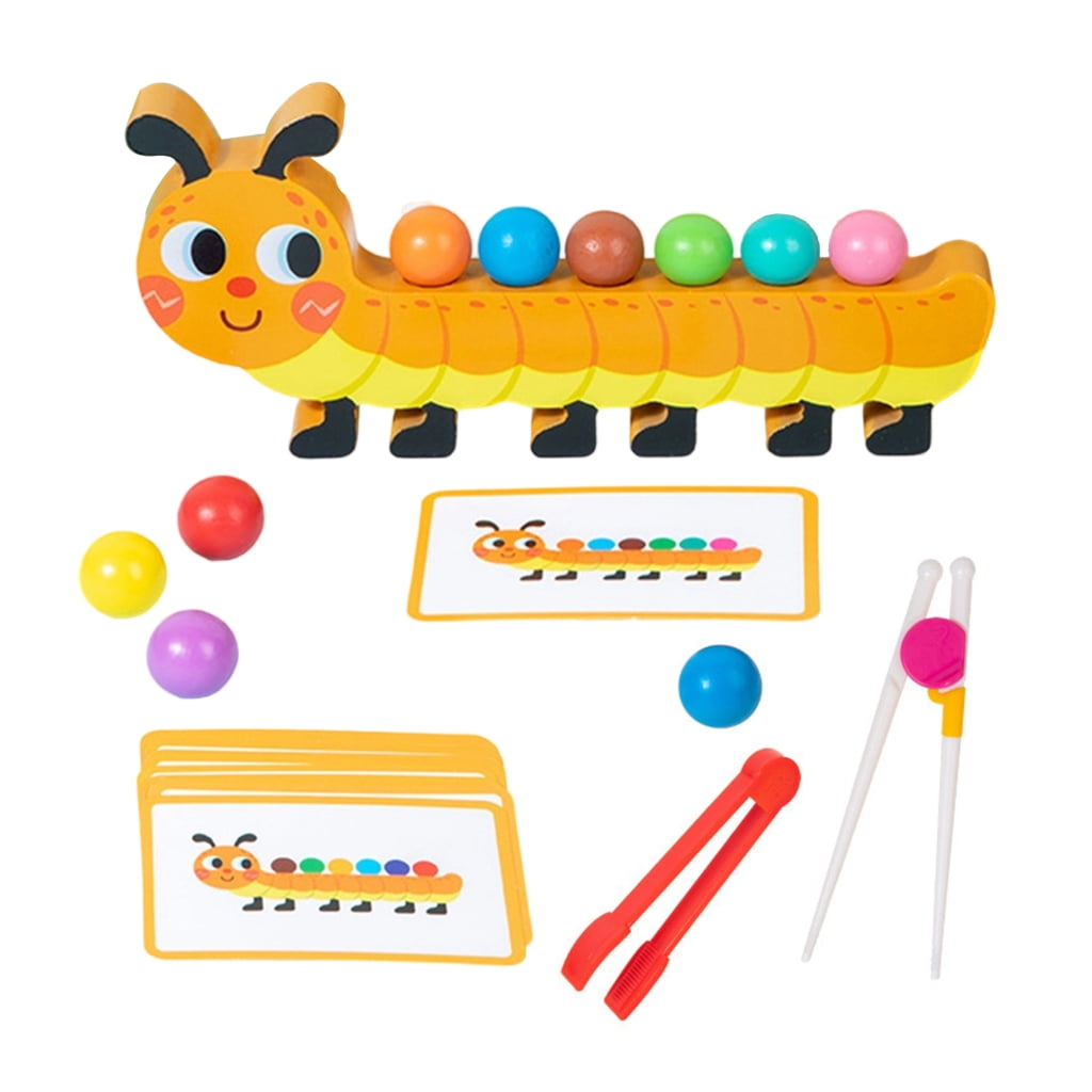 Color Matching Education Toy Bead Clip Sorting Activity Toy For ...