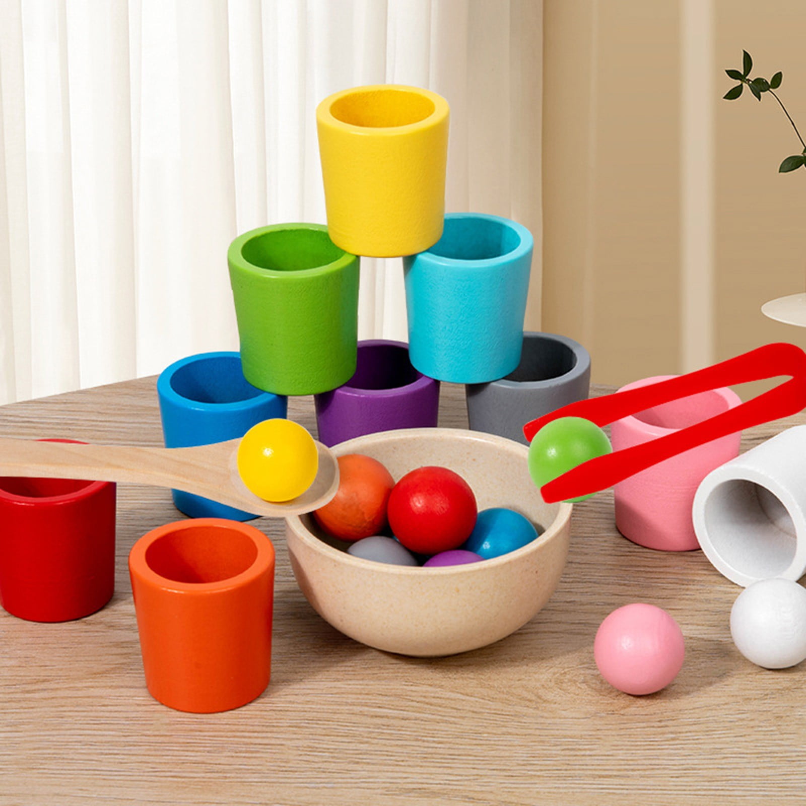 Color Matching Games Improve Hand-Eye Coordination Color Sorting Cups ...