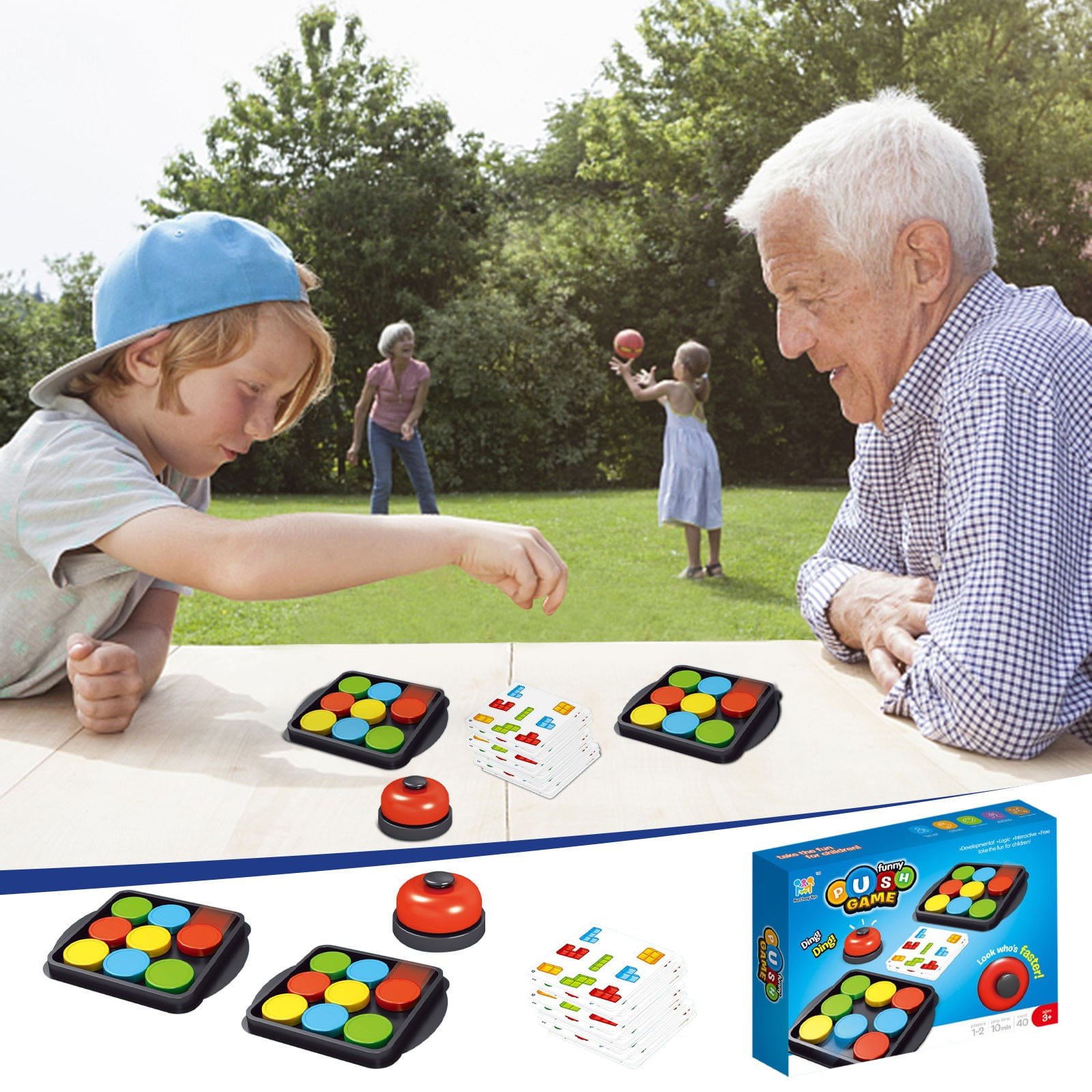 Color Matching Push Game Board | Kids Learning & Logic Toy | 2 Game ...